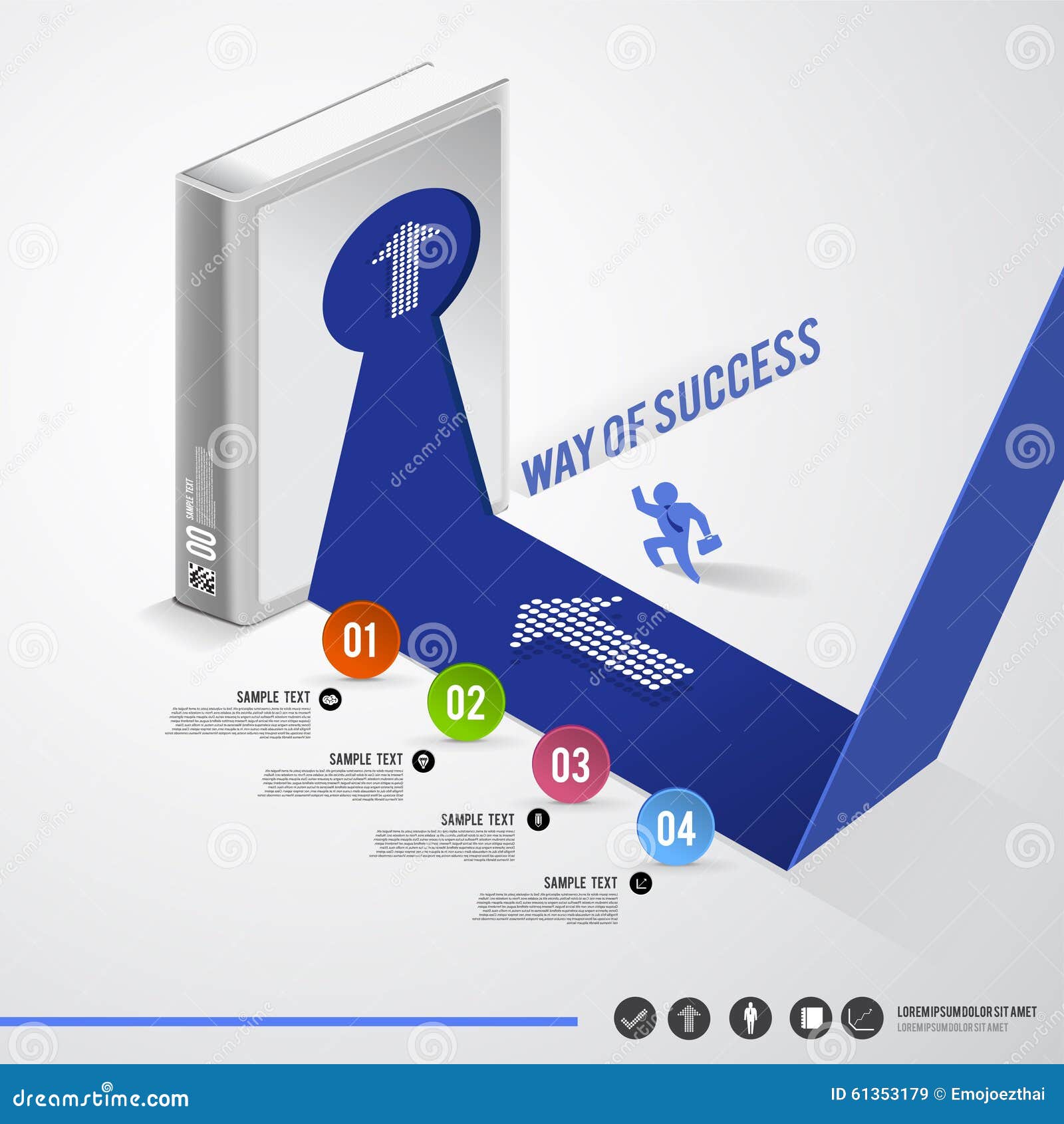 Book infographic stock vector. Illustration of abstract - 61353179