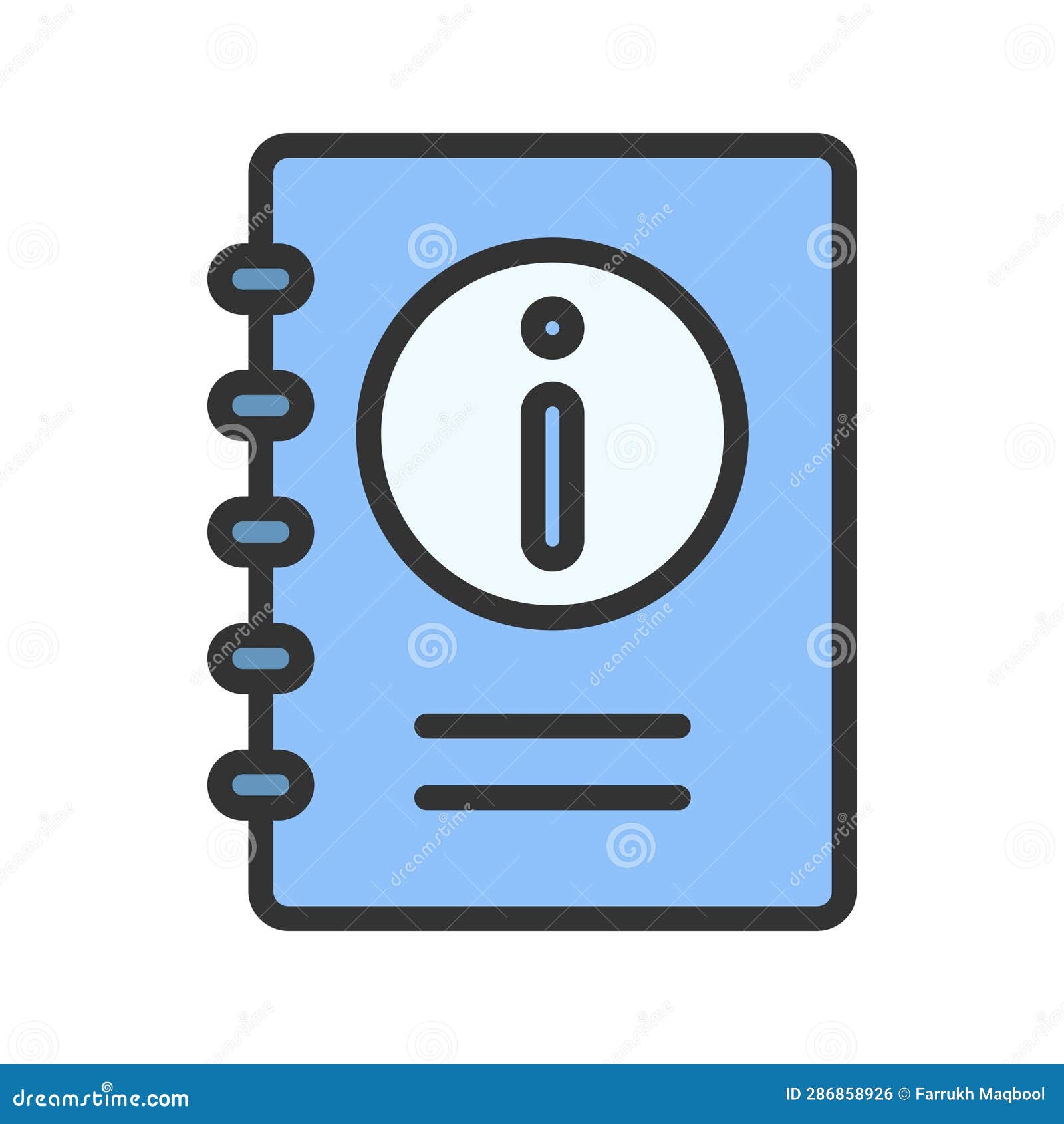 Book Information Icon Image. Stock Vector - Illustration of bookinfo ...