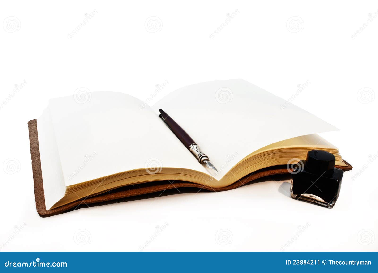 Book ink and pen stock image. Image of notepad, antique - 23884211