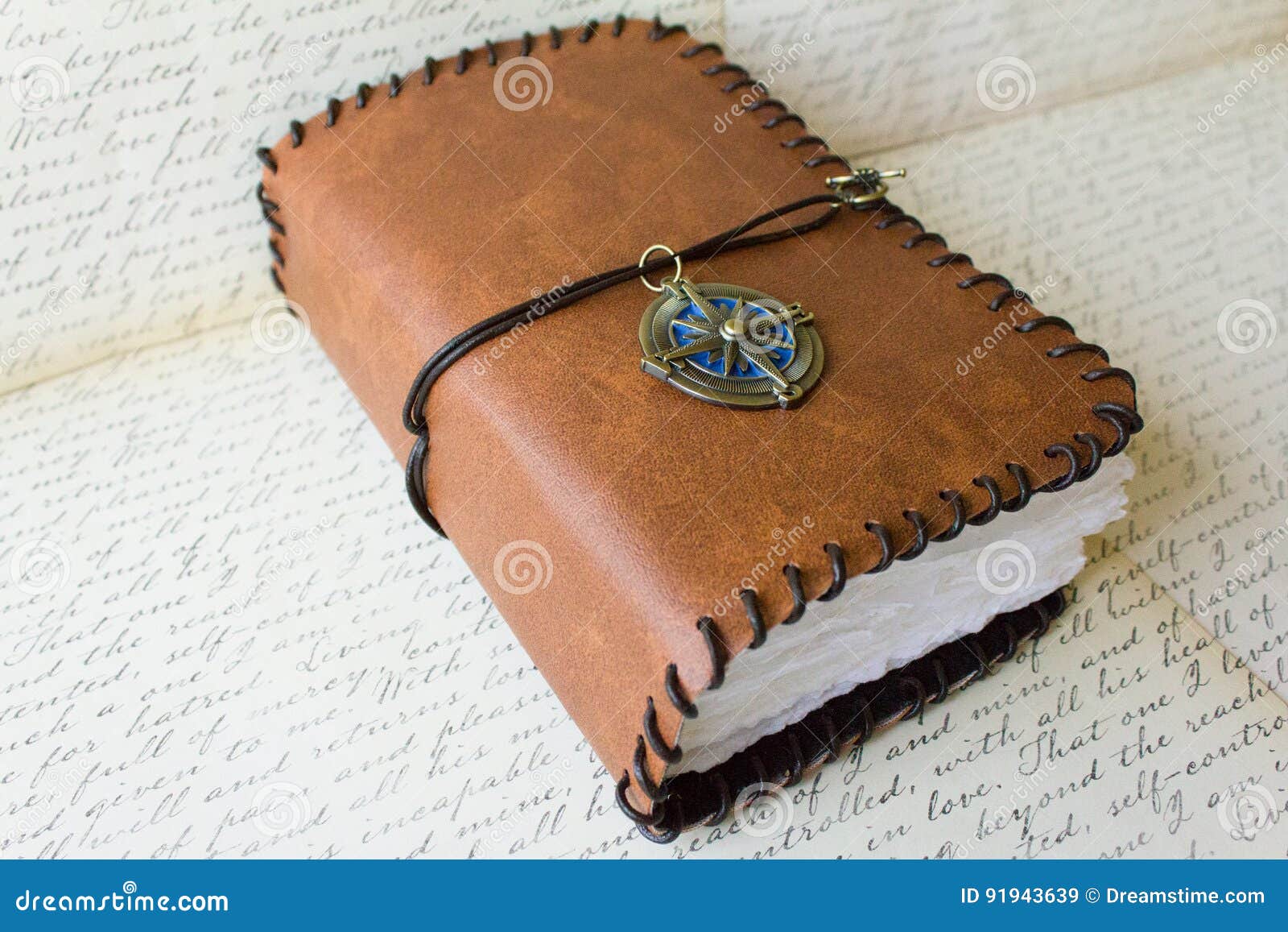 Book Journal Explorer Compass Stock Image - Image of handmade ...