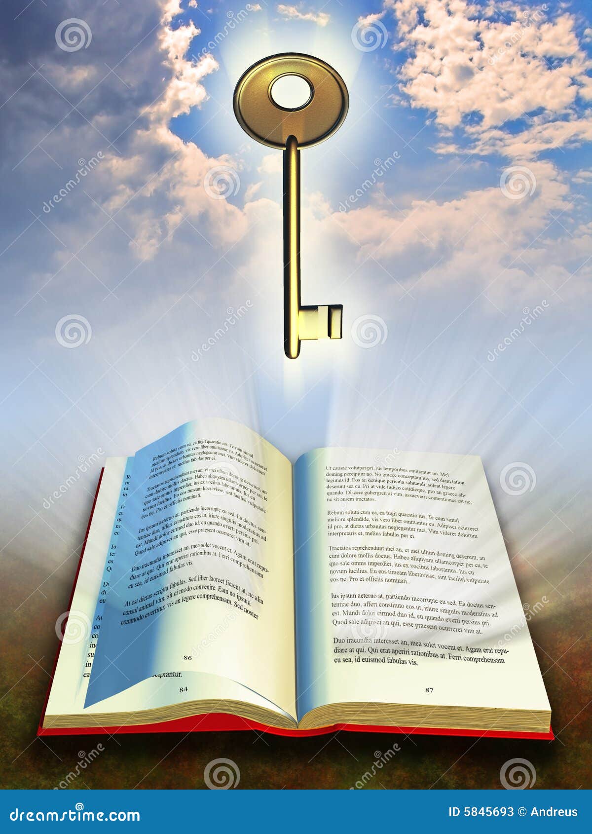 Book and key stock illustration. Illustration of record - 5845693