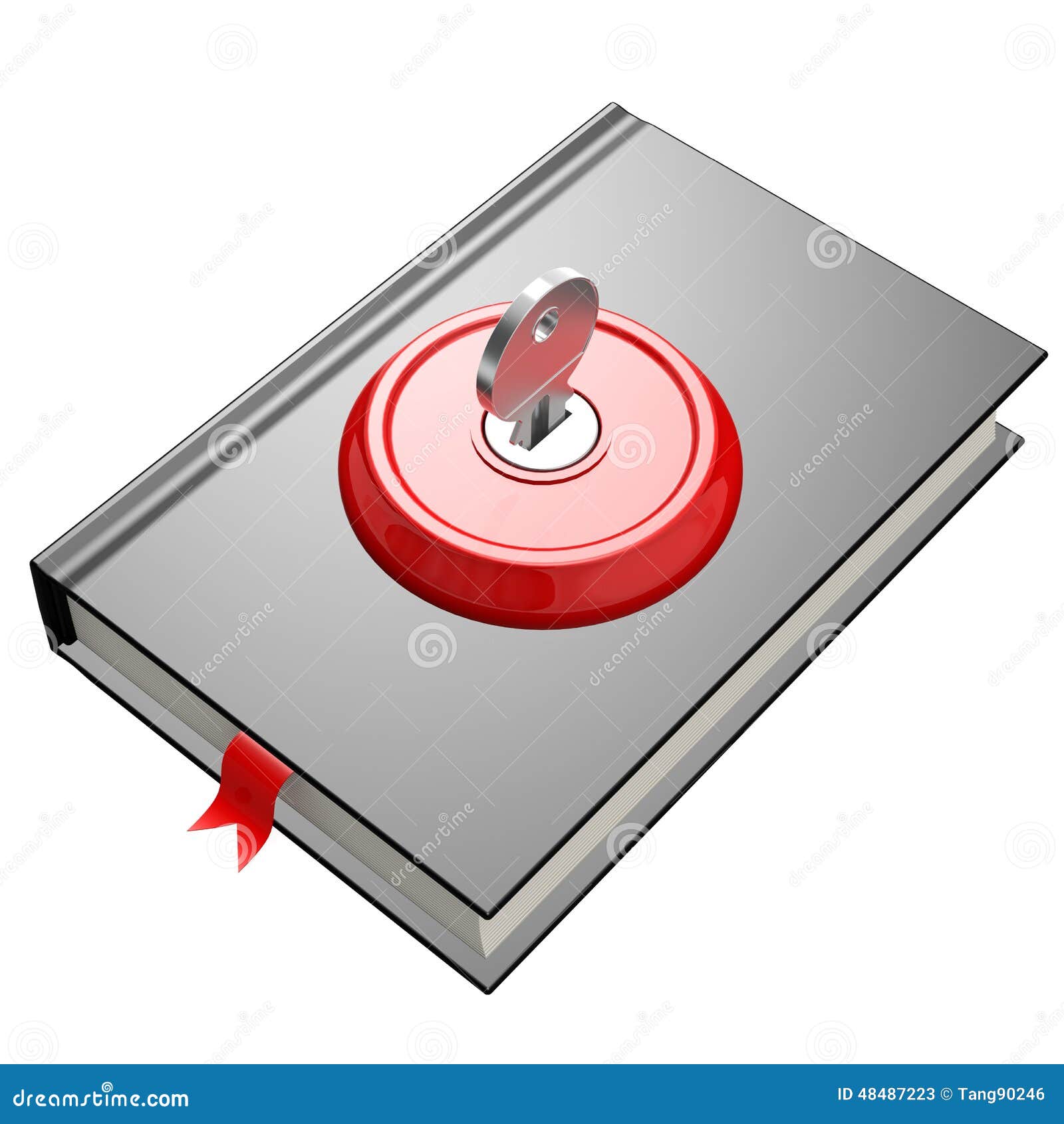 Book and key stock illustration. Illustration of memory - 48487223