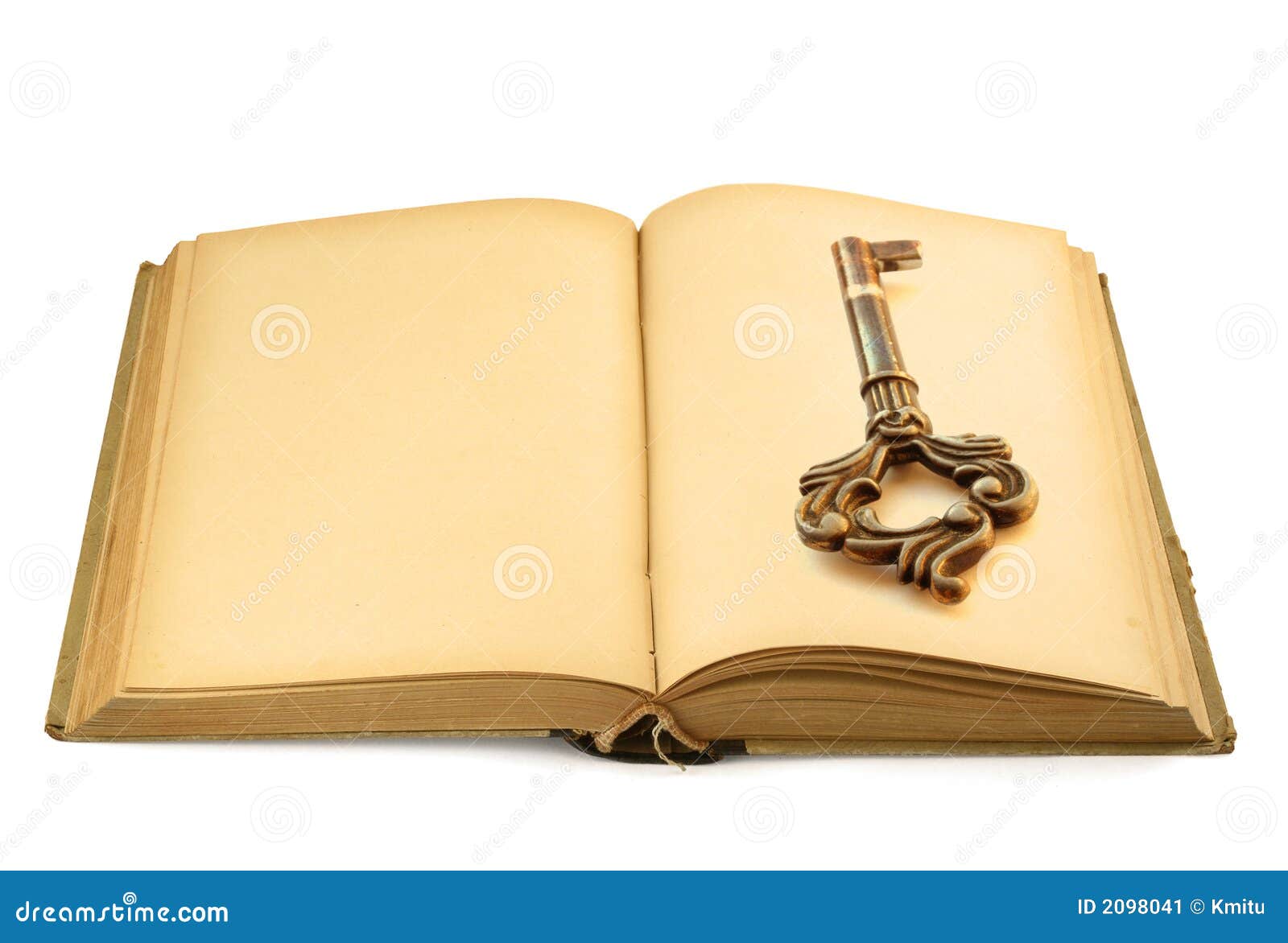 Book with key motif stock image. Image of golden, pages - 2098041