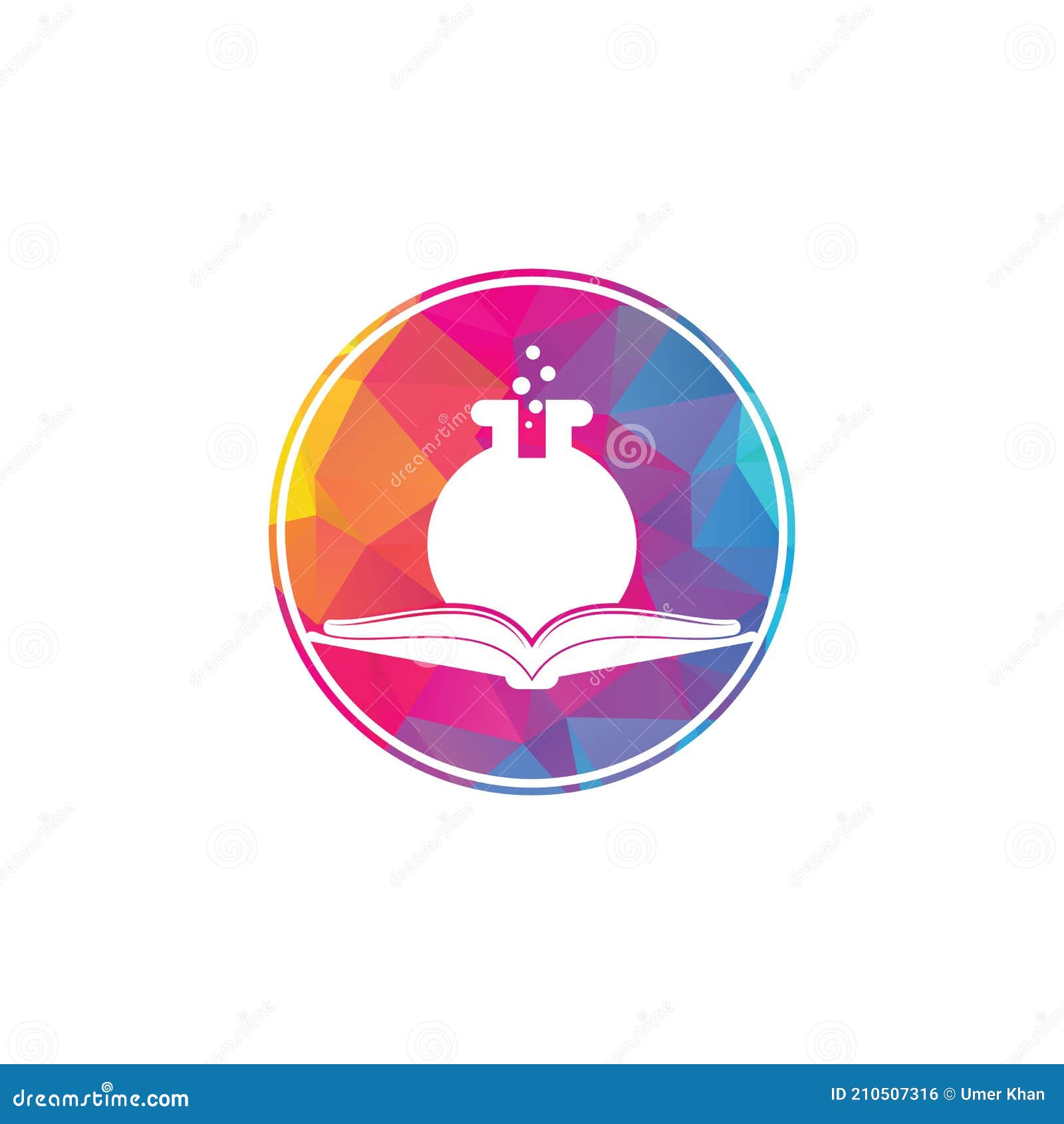 Book Lab Logo Template Design Vector. Stock Vector - Illustration of ...