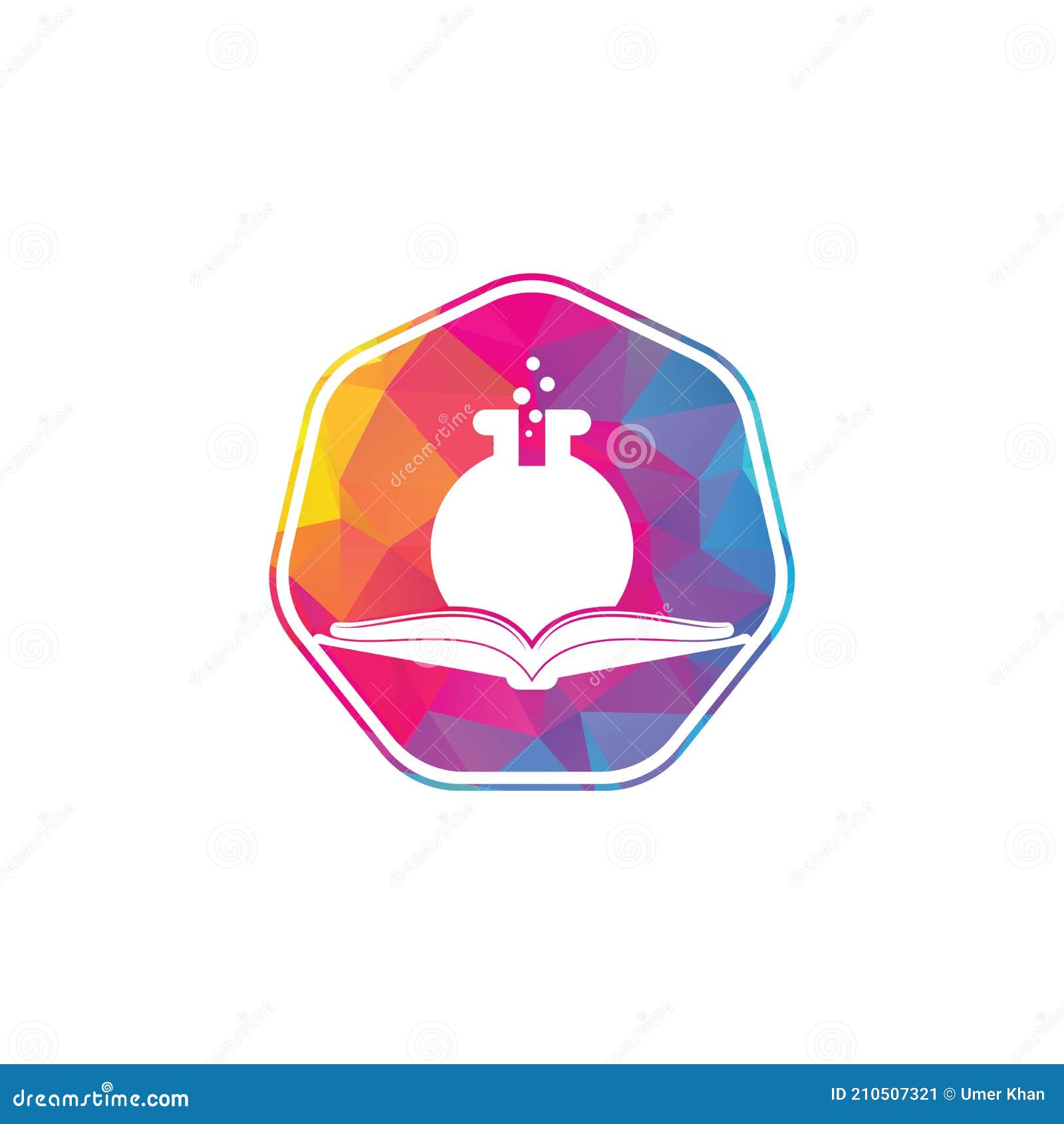 Book Lab Logo Template Design Vector. Stock Vector - Illustration of ...