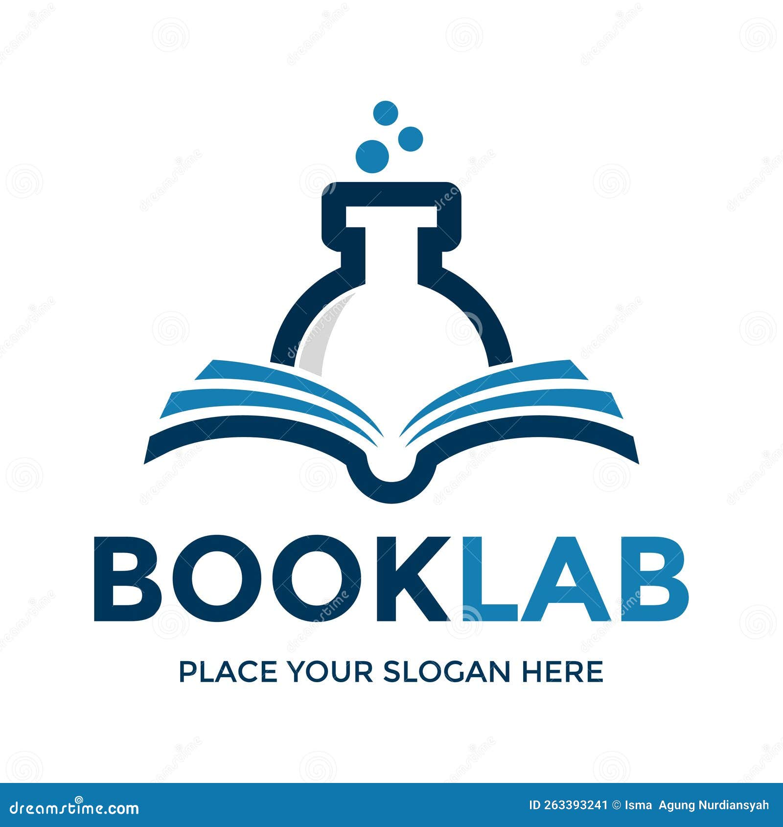 Book Lab Logo Vector stock illustration. Illustration of icon - 263393241