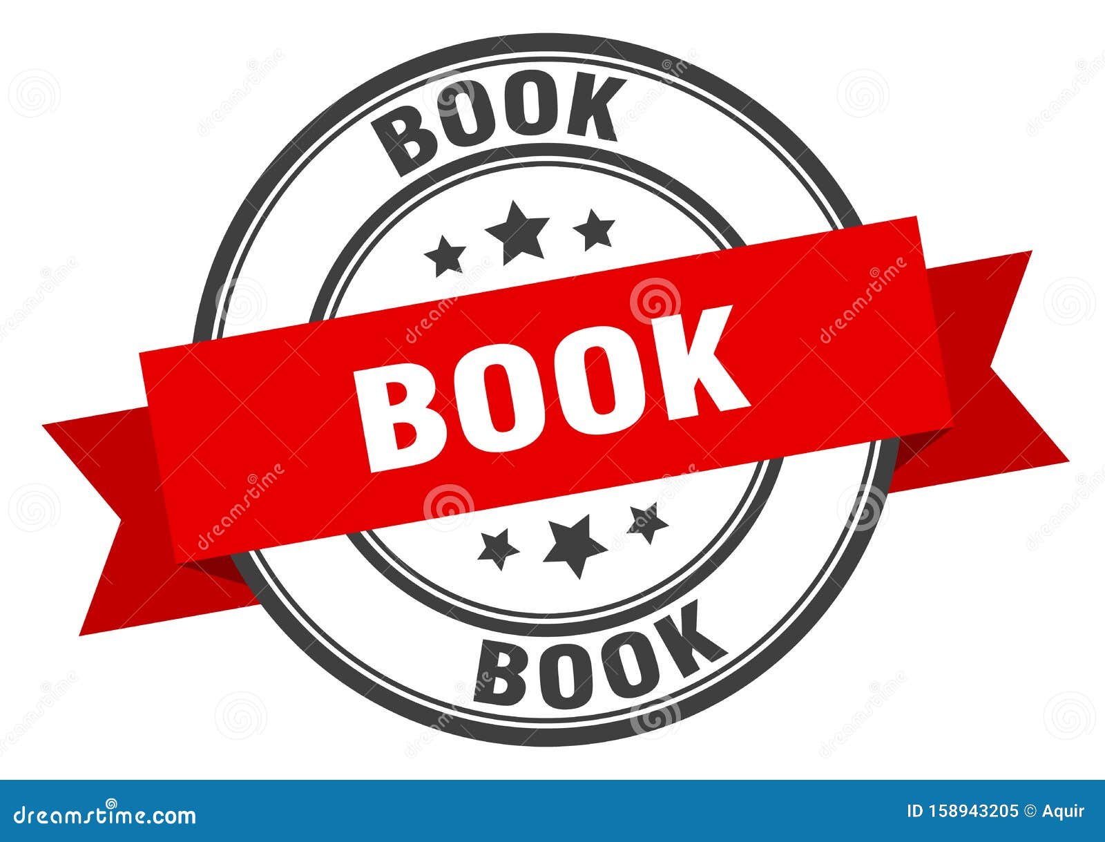 Book label stock vector. Illustration of sticker, seal - 158943205