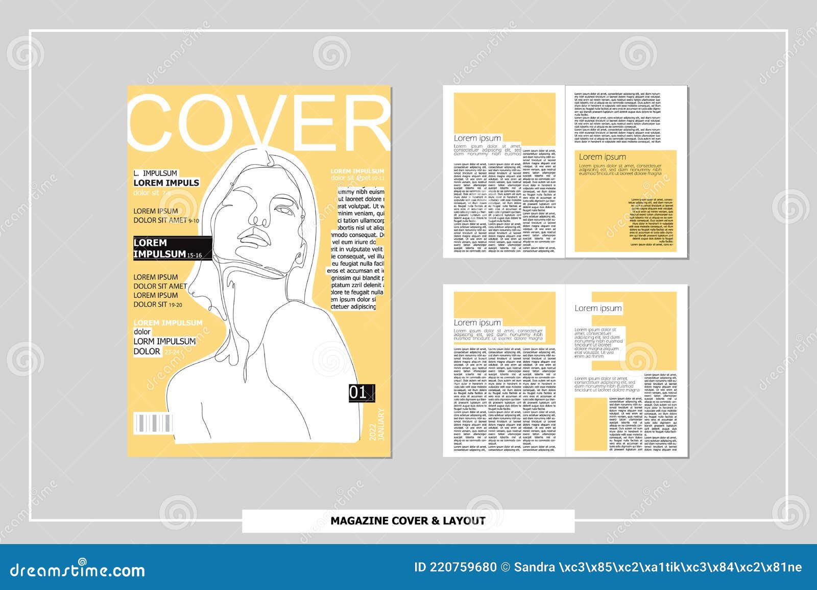 Magazine Article Layout Template