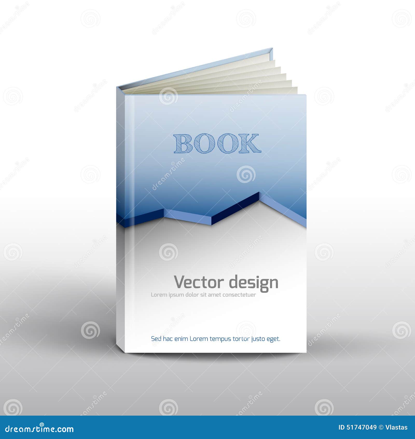 Book Layout stock vector. Illustration of gray, catalog - 51747049