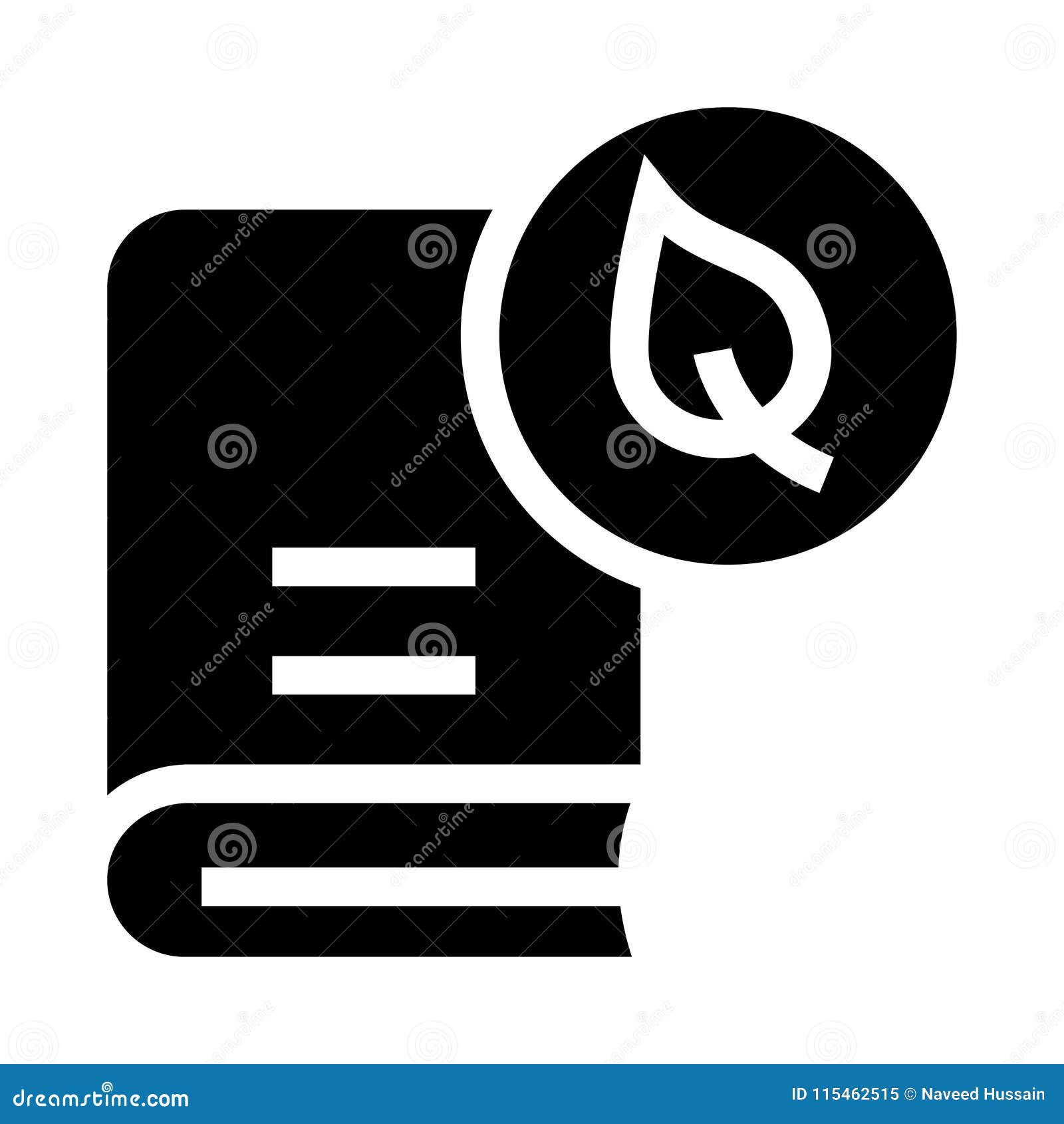 Book leaf glyphs icon stock illustration. Illustration of design ...