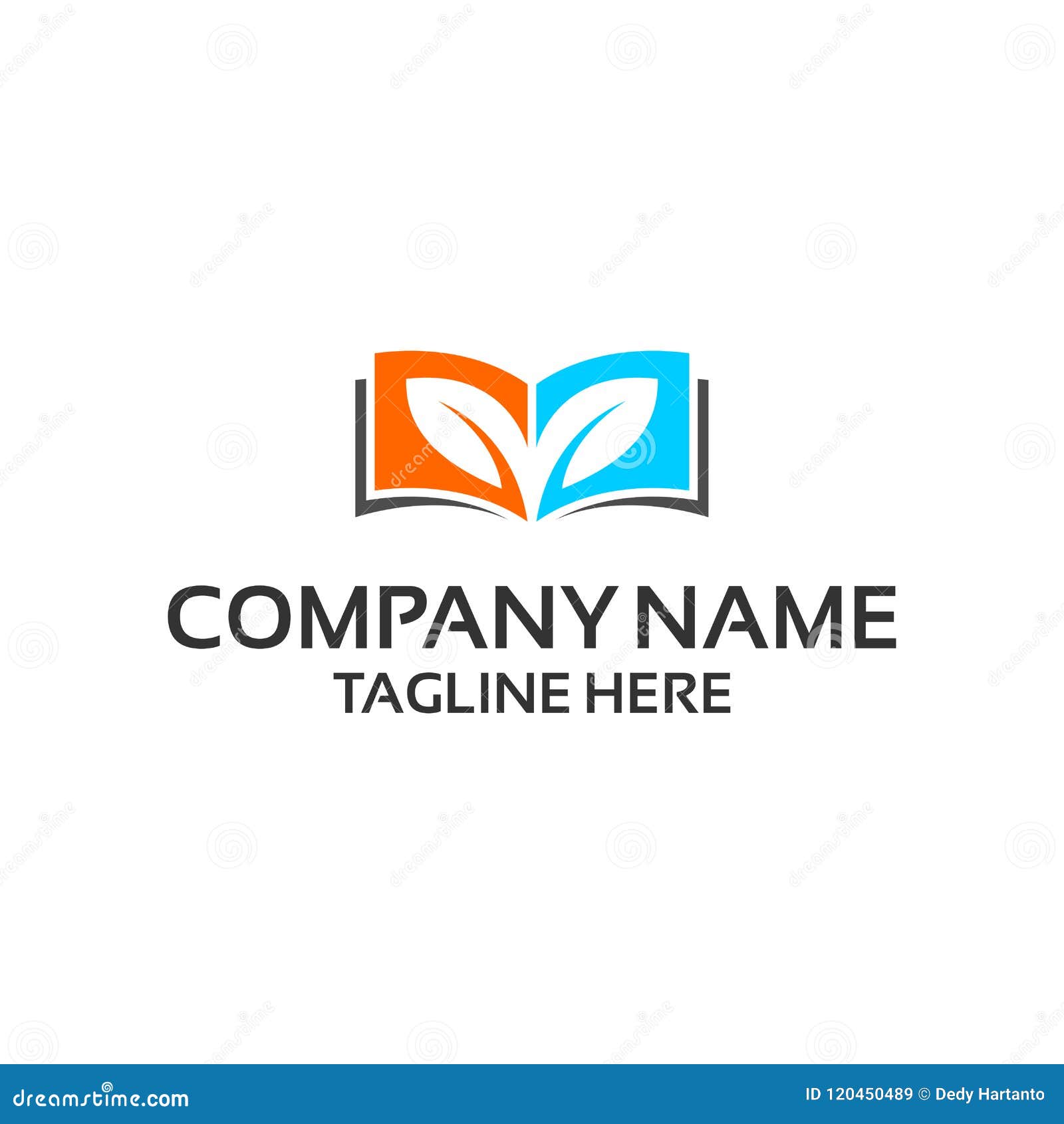 Book leaf logo stock vector. Illustration of hand, beautiful - 120450489