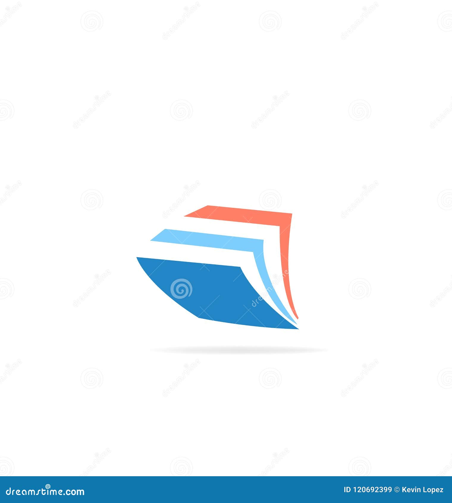 Book learning vector icon stock vector. Illustration of logo - 120692399