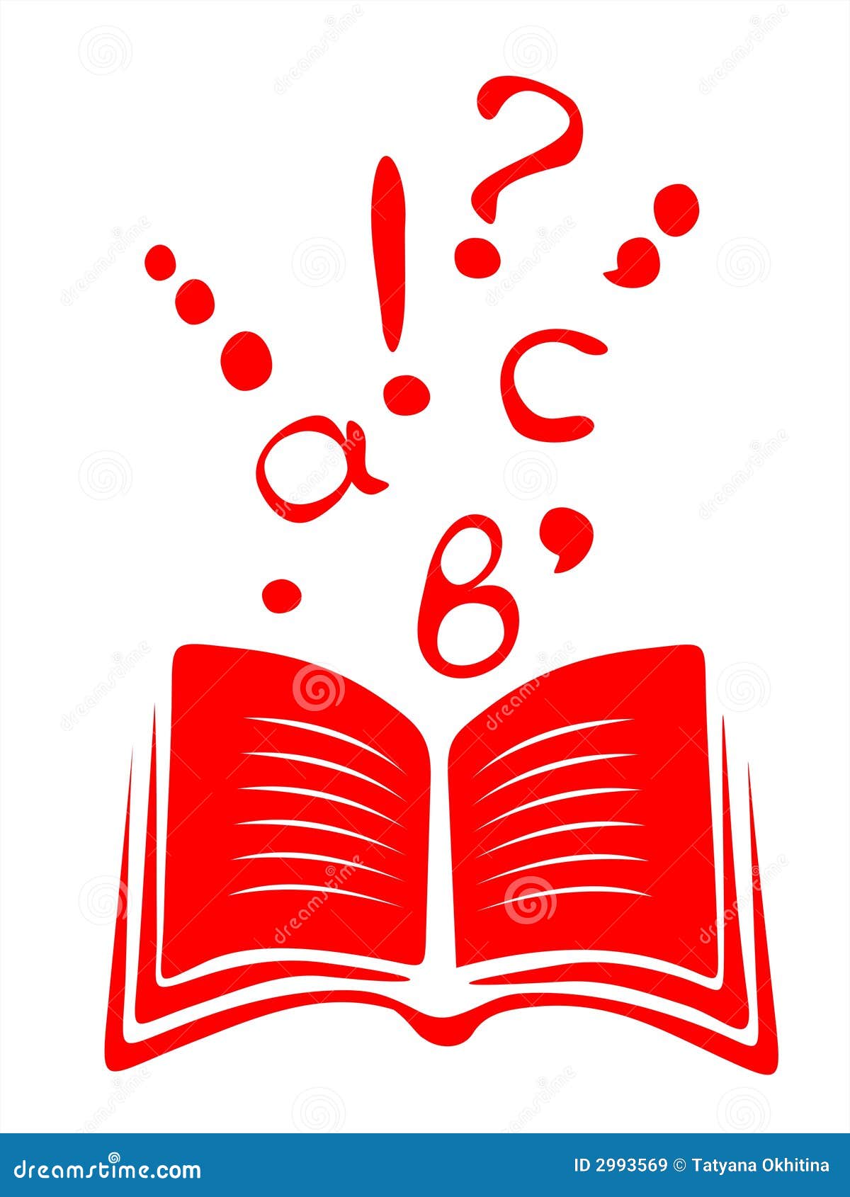 Book and letters stock vector. Illustration of imagination - 2993569