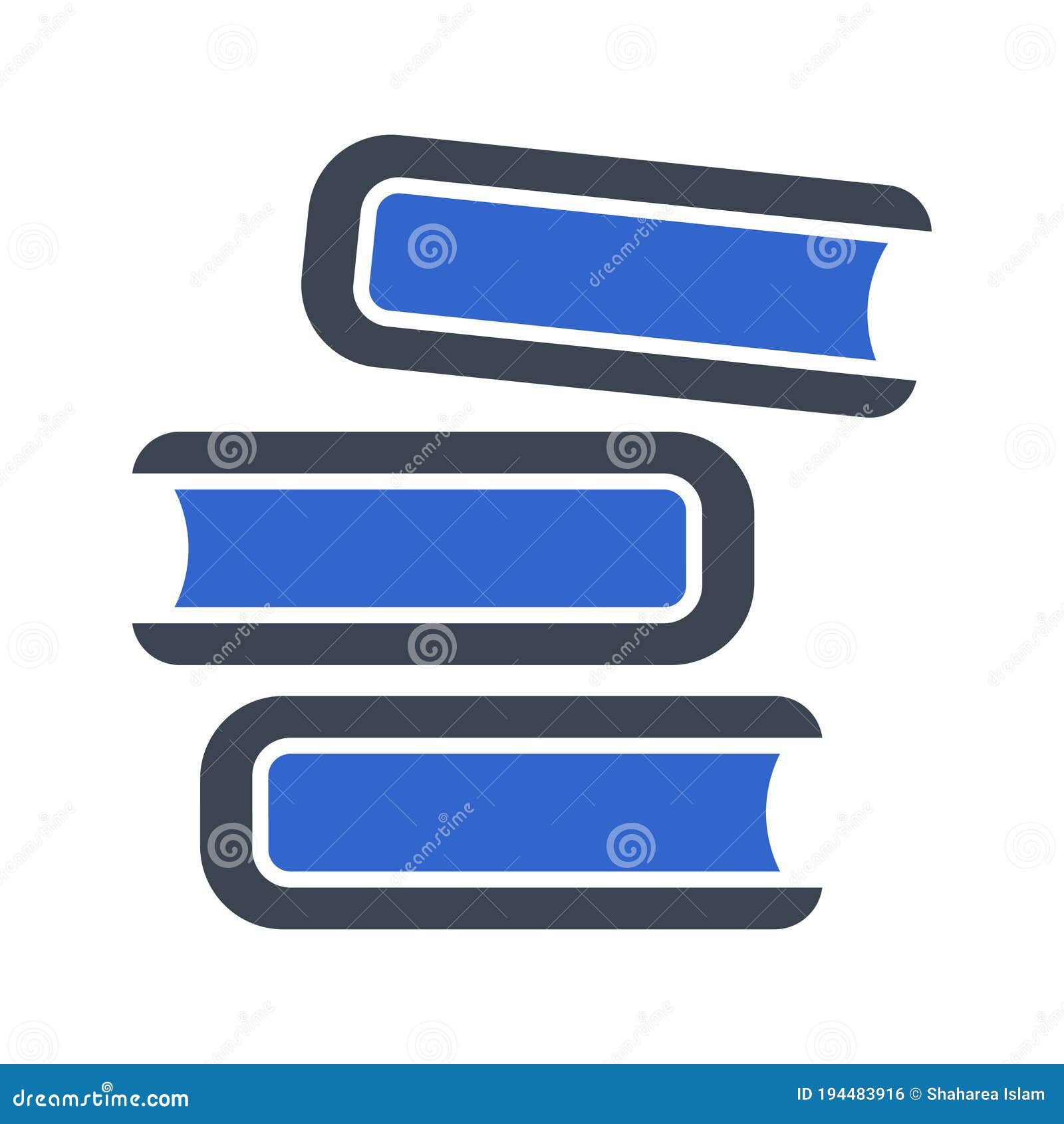 Book, Library Icon stock vector. Illustration of reading - 194483916