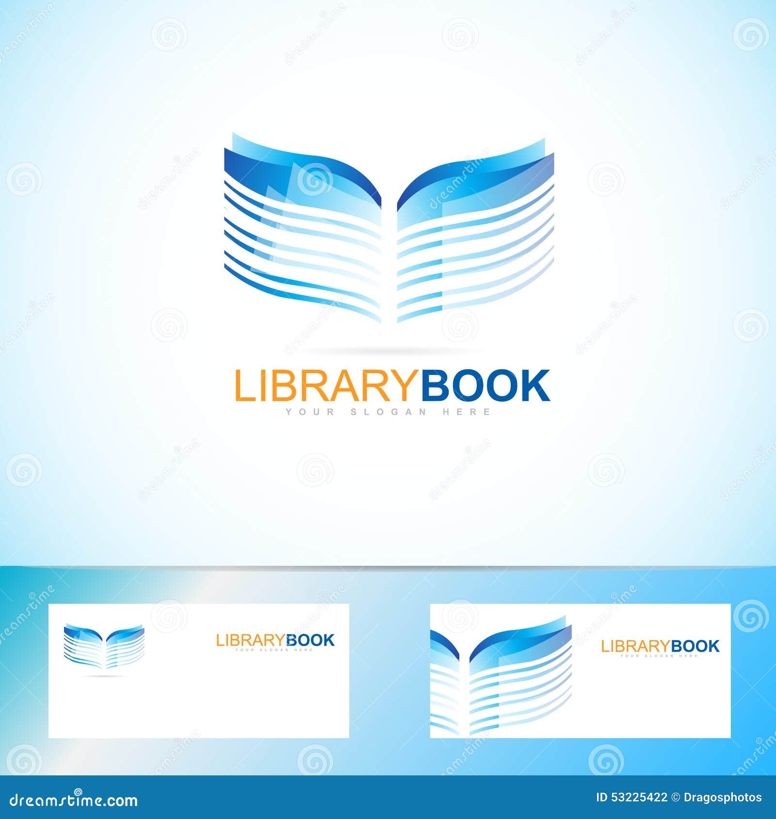 Book library logo stock vector. Illustration of symbol - 53225422