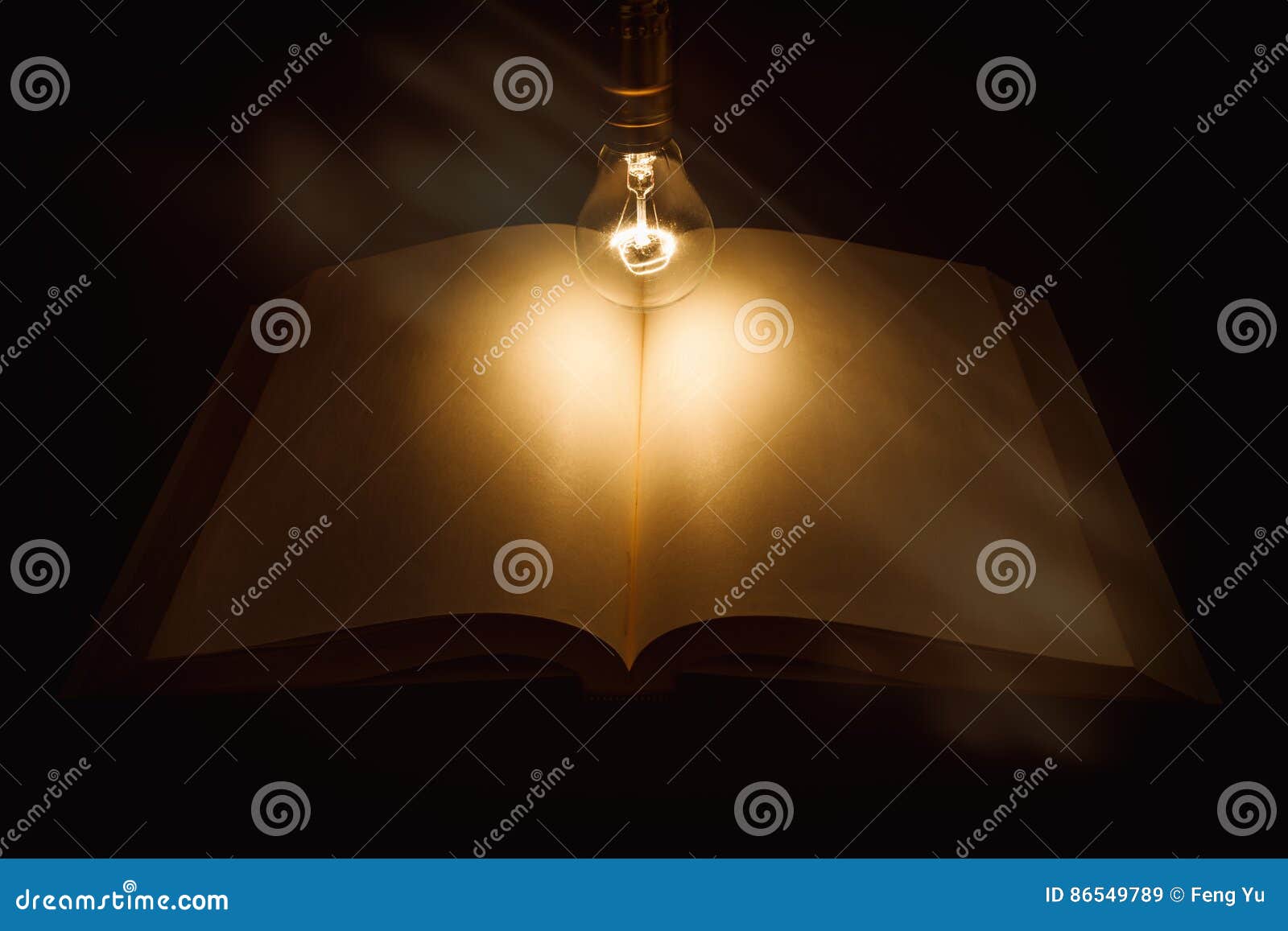 Book and light bulb stock image. Image of glow, information - 86549789