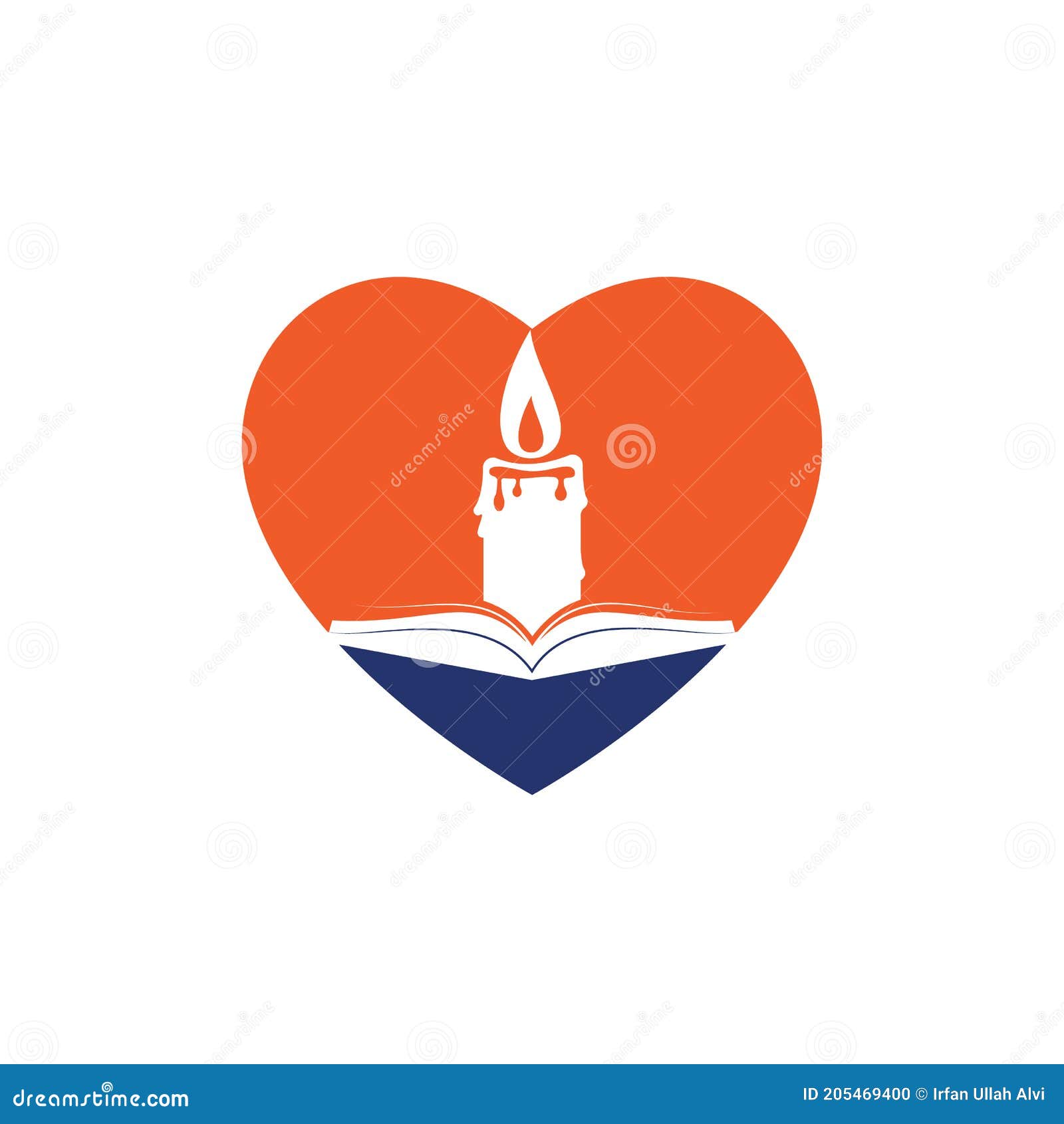 Book Light Vector Logo Design Template. Stock Vector - Illustration of ...