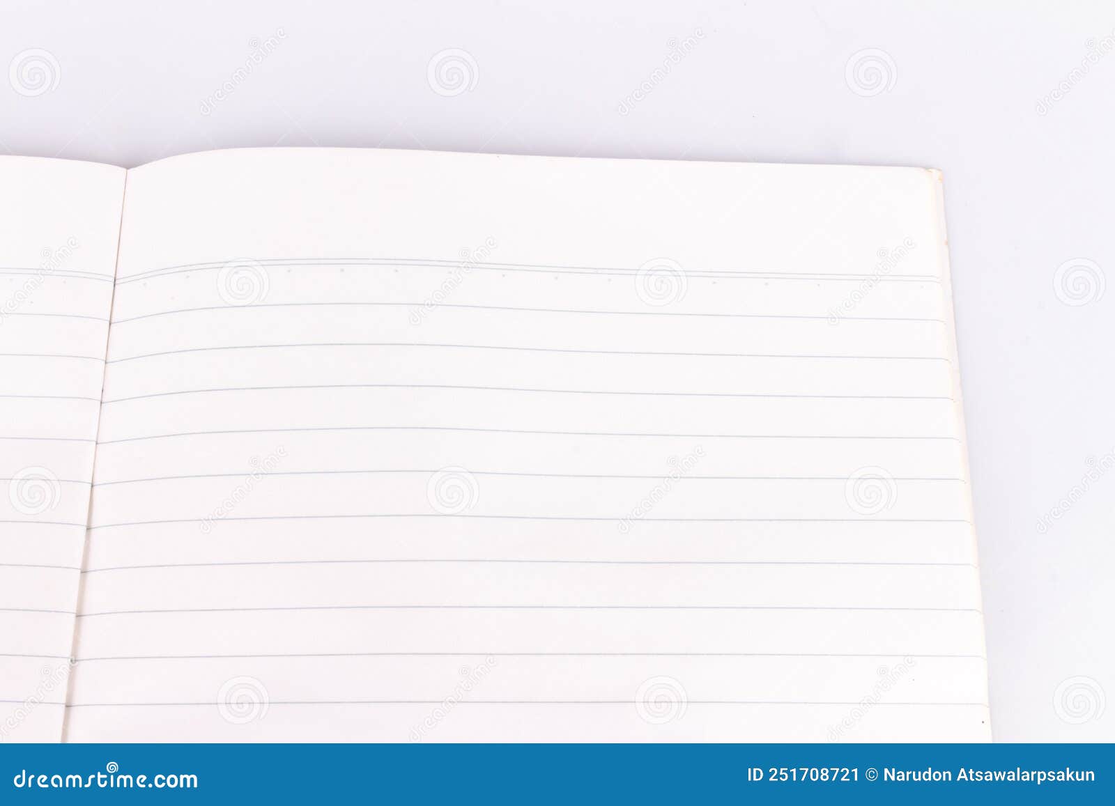 Book Line Closeup Paper Isolated on White Background Stock Image ...