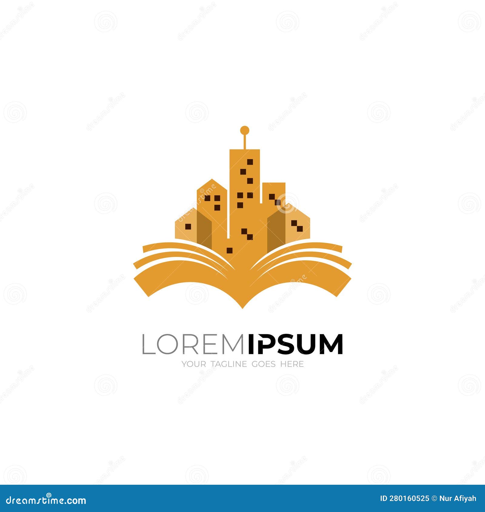 Book Logo and Building Design Vector, University Logos Stock Vector ...