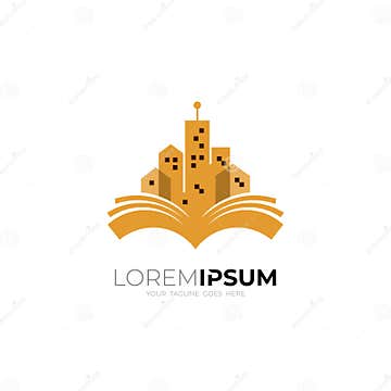 Book Logo and Building Design Vector, University Logos Stock Vector ...