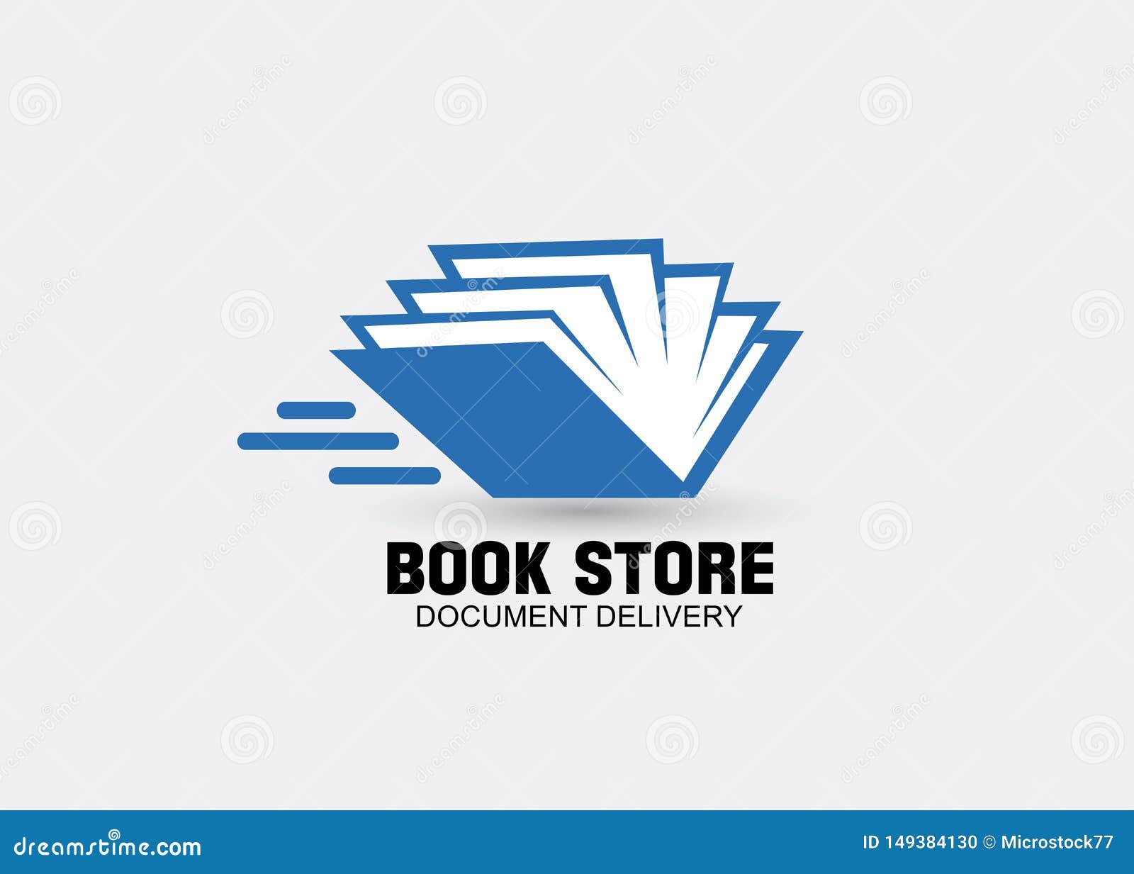 Book Logo Delivery Concept Design Stock Vector - Illustration of ...