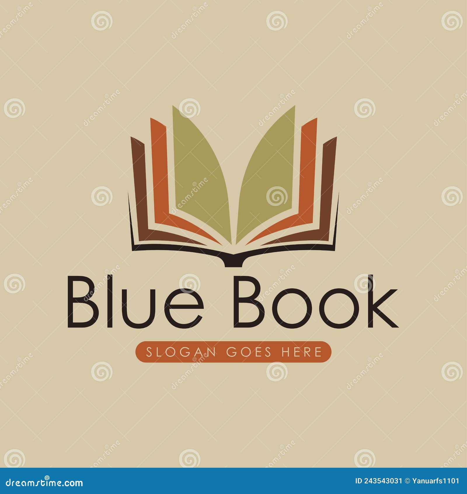 Book Logo Design Concept Vector Stock Vector - Illustration of cover ...