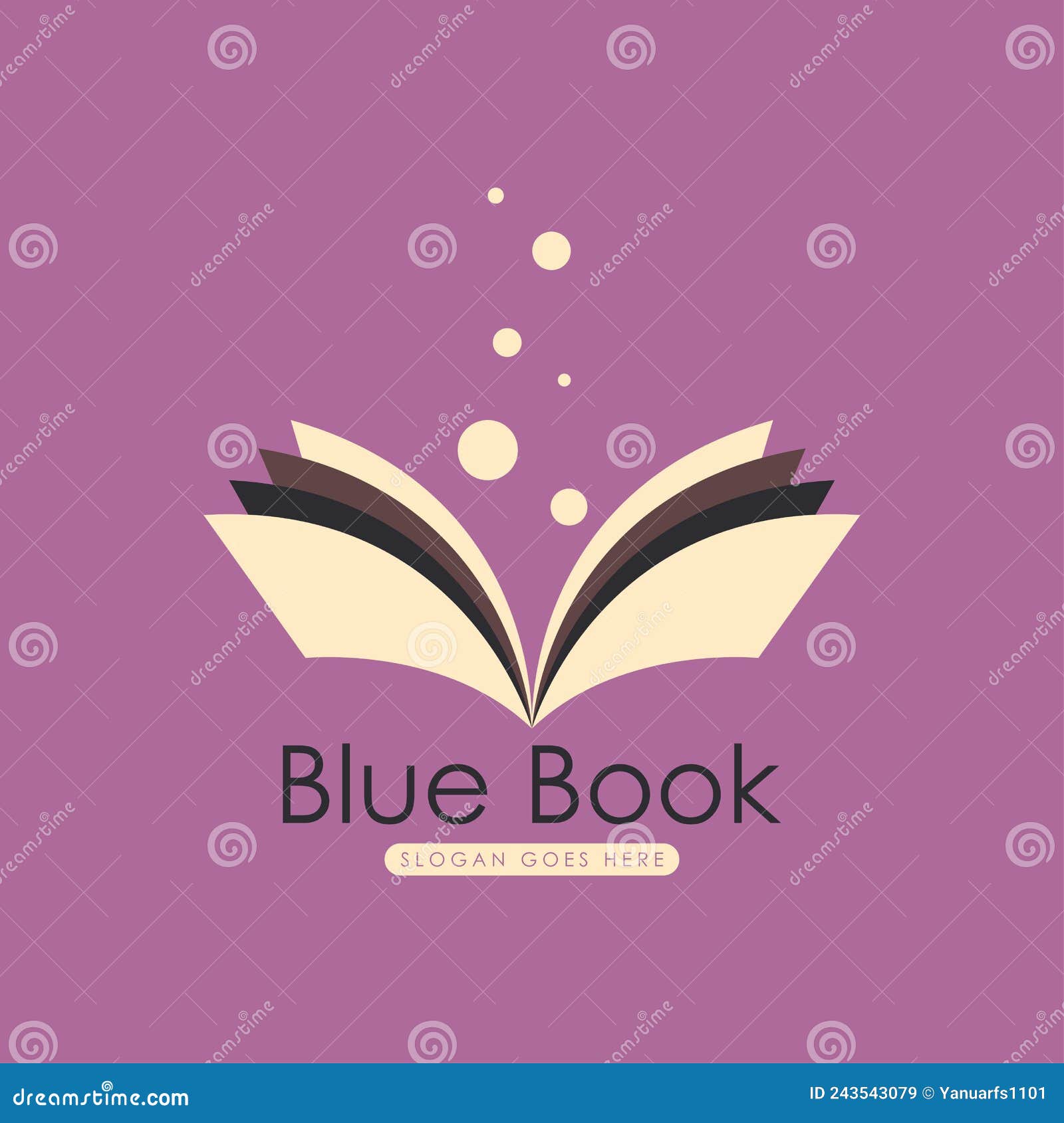 Book Logo Design Concept Vector Stock Vector - Illustration of abstract ...