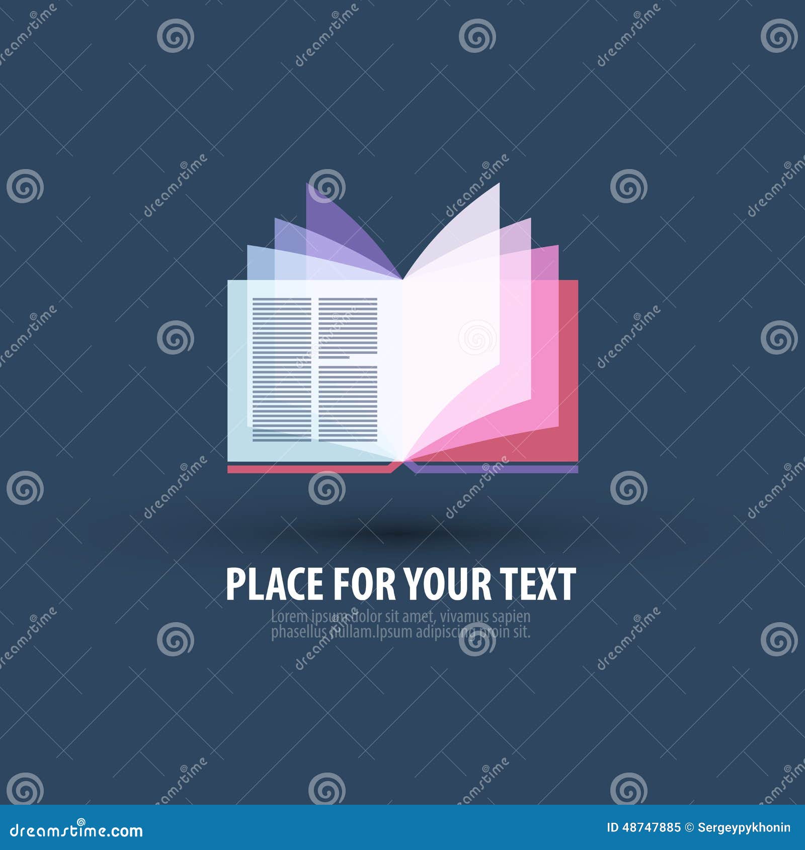 Book. Logo, Icon, Sign, Emblem, Template Stock Vector - Illustration of ...