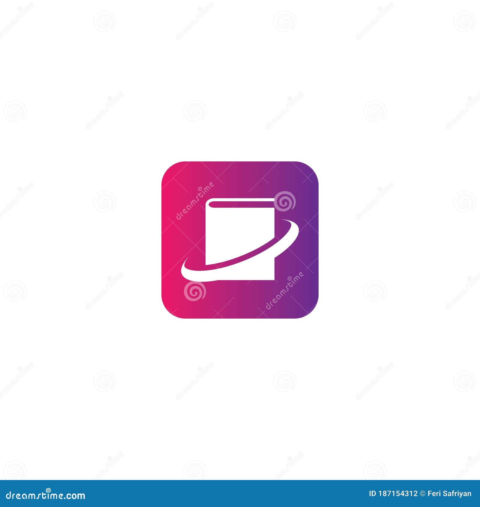 Book logo icon stock vector. Illustration of ebook, education - 187154312