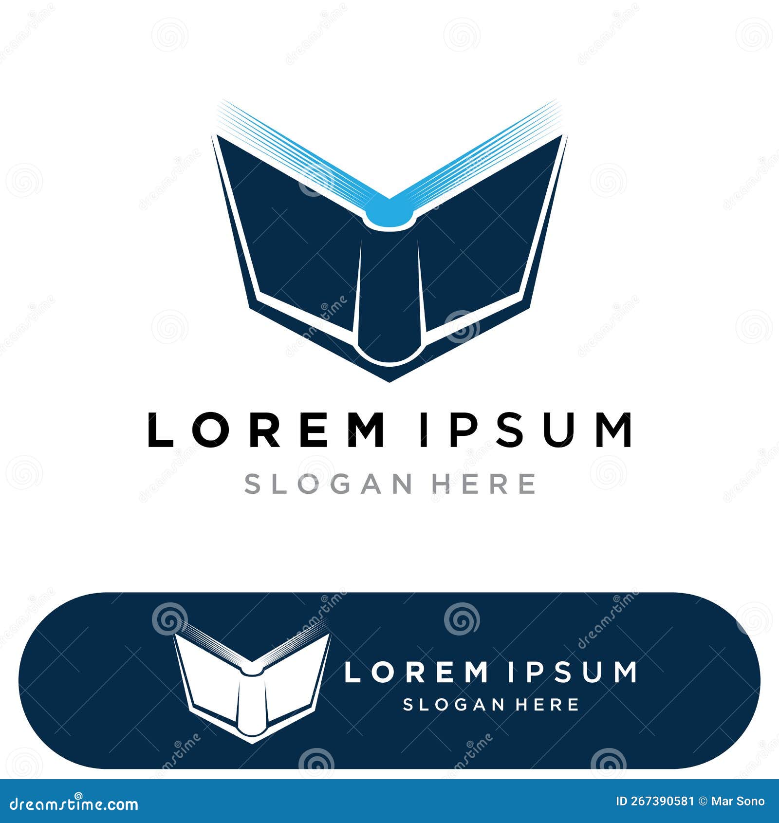 Book Logo and Symbol Vector Stock Vector - Illustration of blue ...