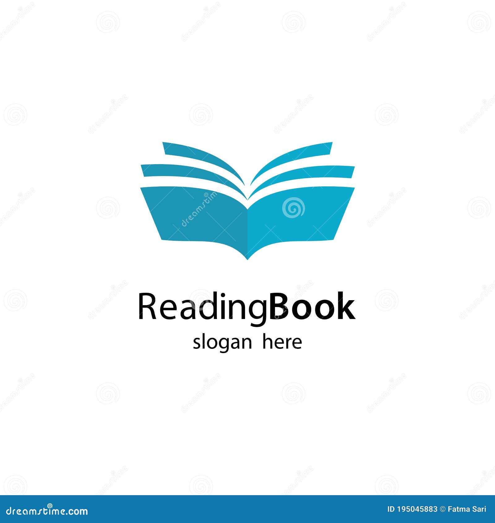 Book Logo Template Vector Icon Stock Vector - Illustration of handle ...