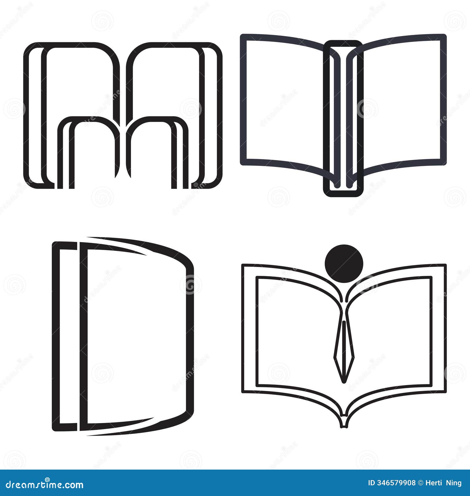 Book Logo Template Icon stock illustration. Illustration of knowledge ...