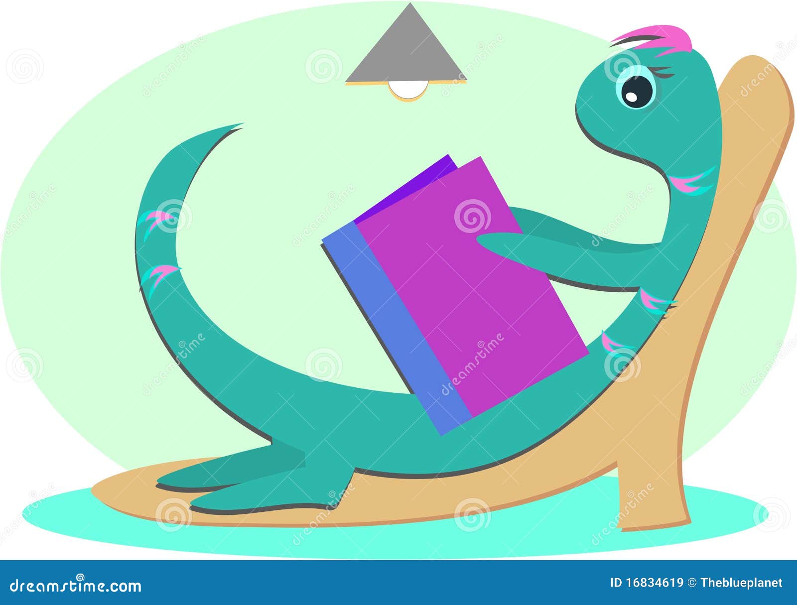 Book Lounge Lizard stock vector. Illustration of object - 16834619