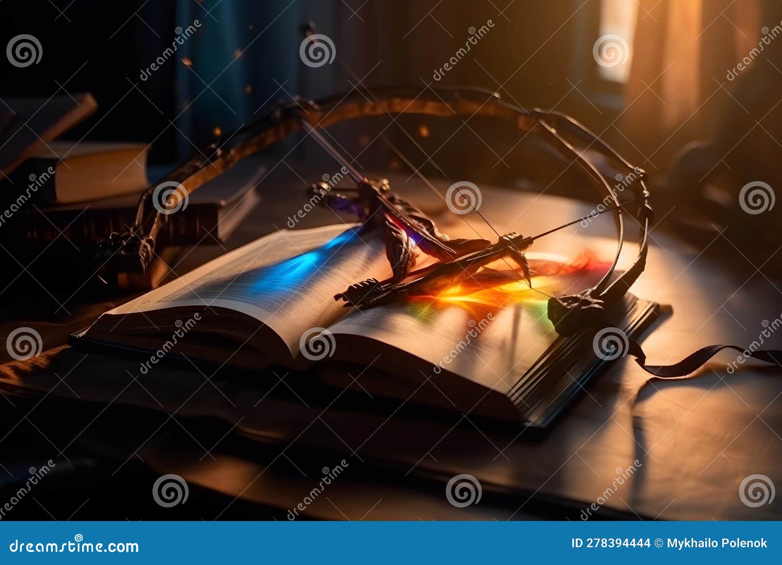 Book of Magic and Arrows. Neural Network AI Generated Stock ...