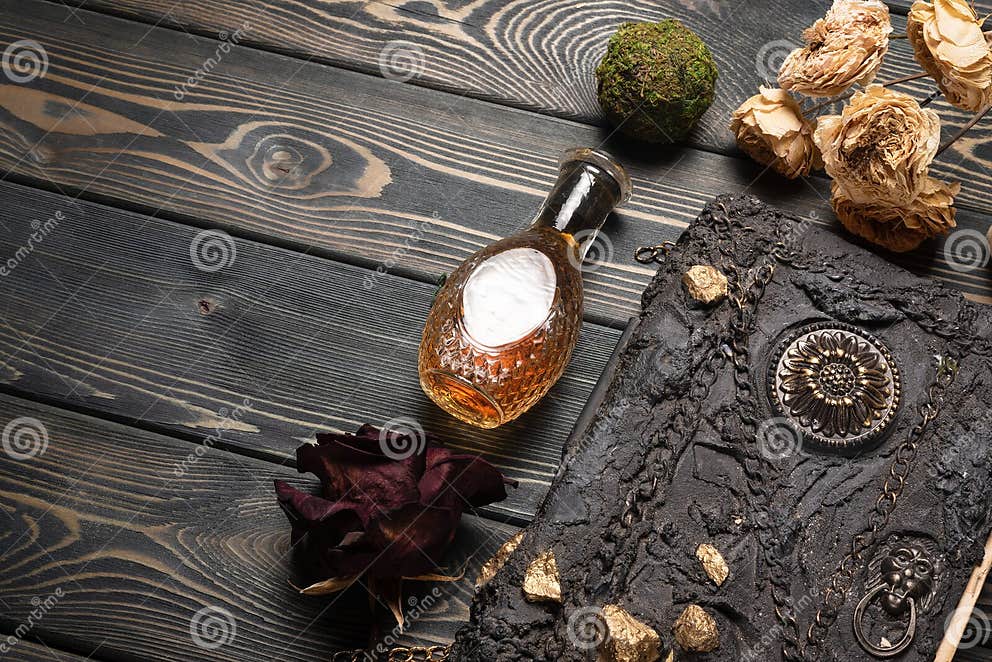 Book of magic stock image. Image of prophet, druid, witch - 246049931