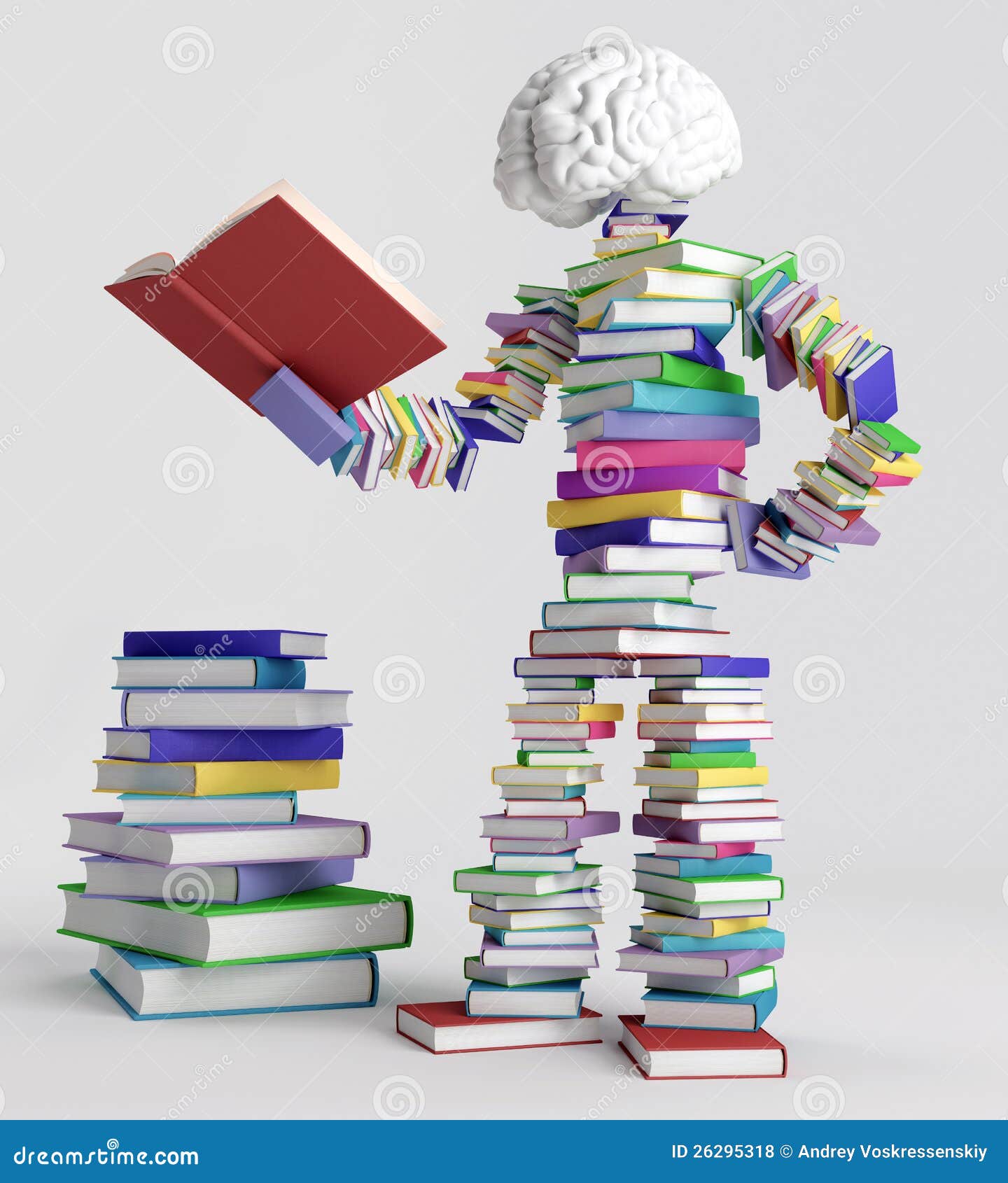 Book man stock illustration. Illustration of personality - 26295318