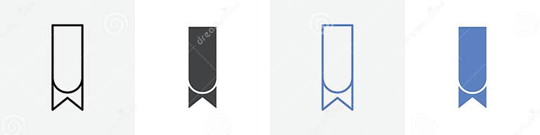Book Mark Icon Vector Set Use for Web Ui or App Stock Vector ...