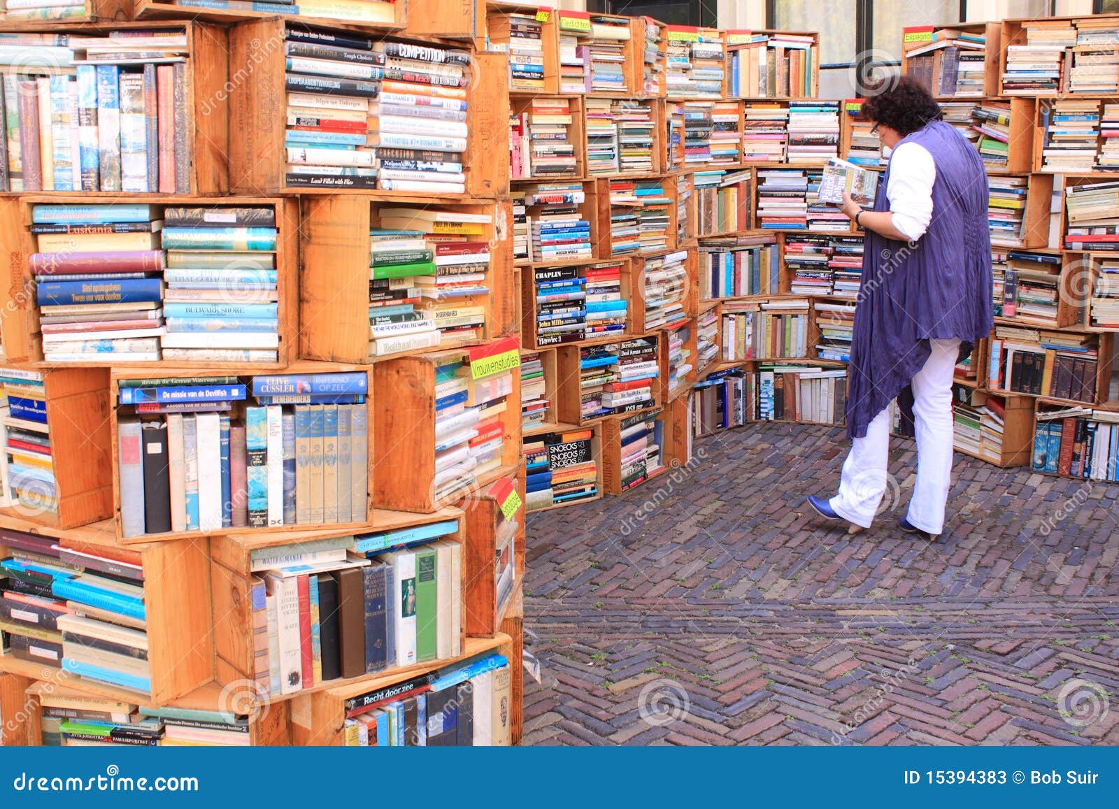 Book market editorial stock photo. Image of display, lady - 15394383