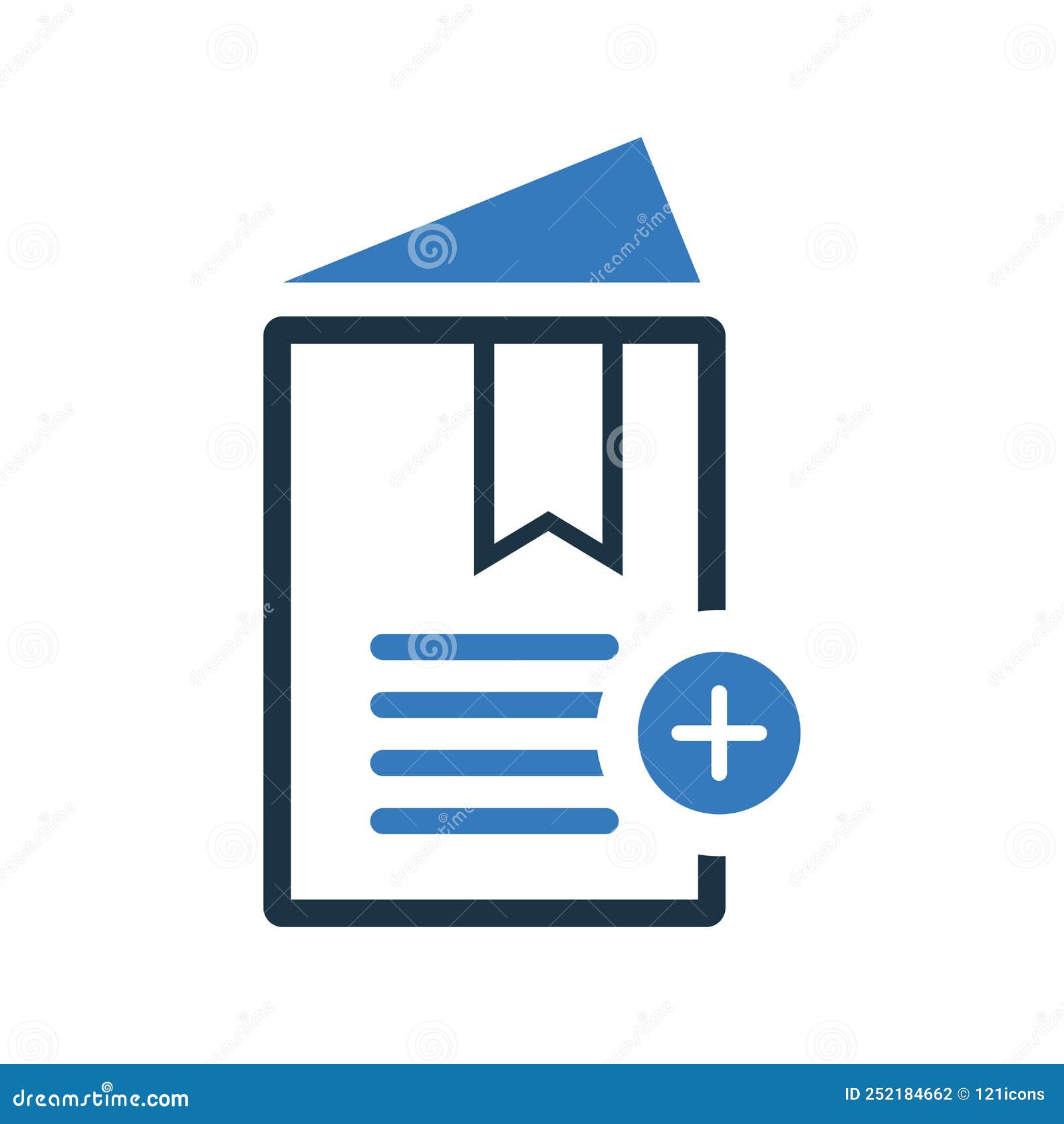 Book Marking Icon. Simple Editable Vector Graphics Stock Vector ...