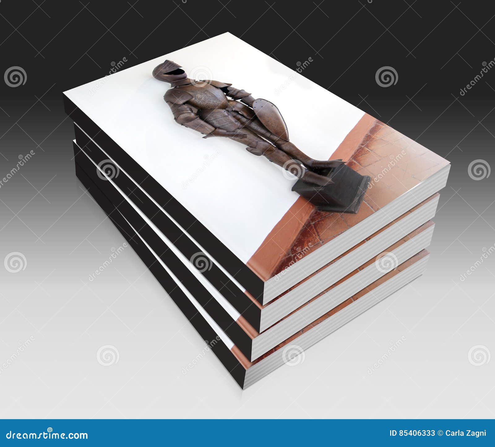 Book of a medieval armor stock image. Image of security - 85406333