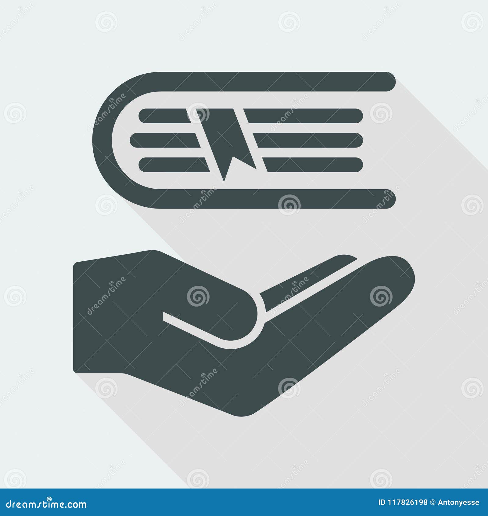 Book - Minimal vector icon stock vector. Illustration of library ...