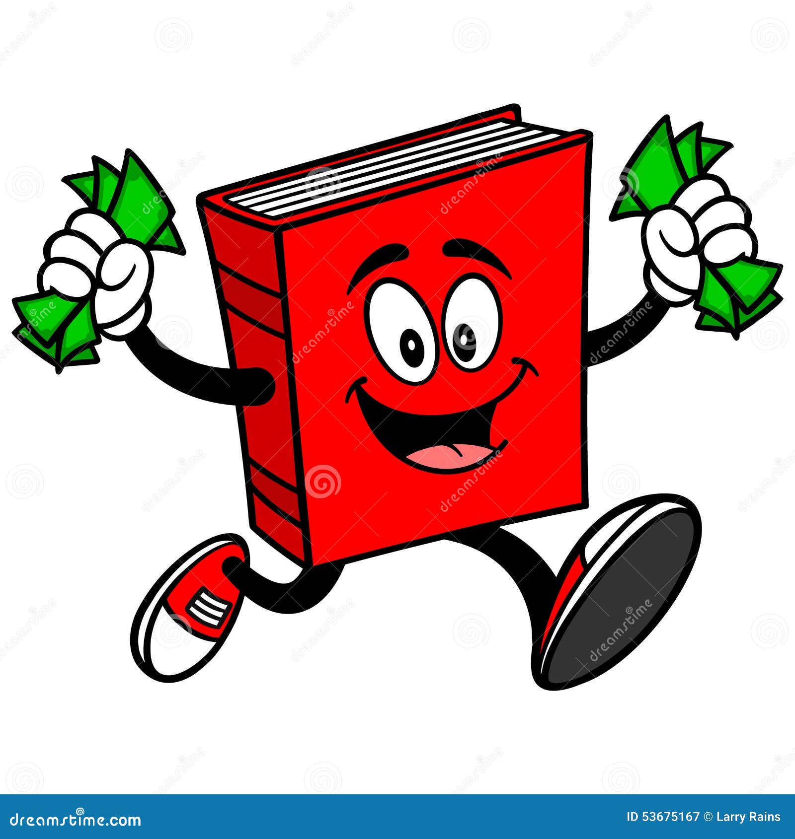 Book with Money stock vector. Illustration of back, fair - 53675167