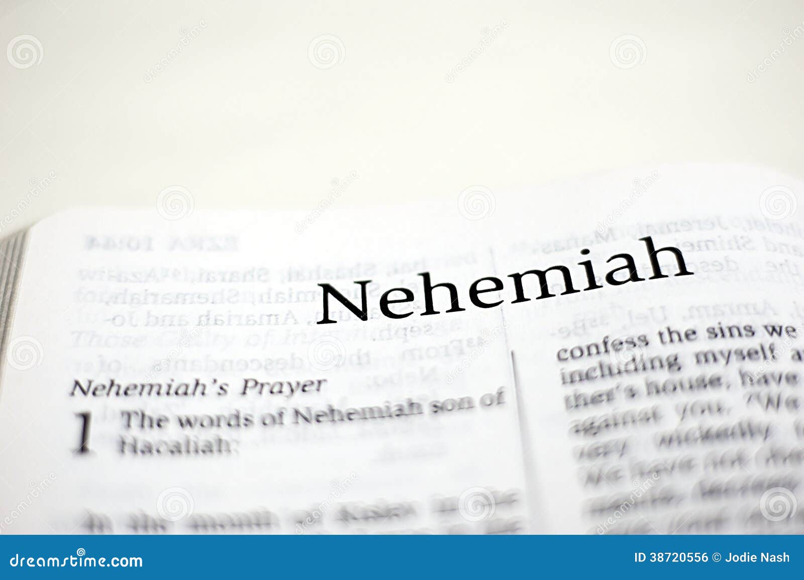 Book of Nehemiah stock photo. Image of saint, poetry - 38720556