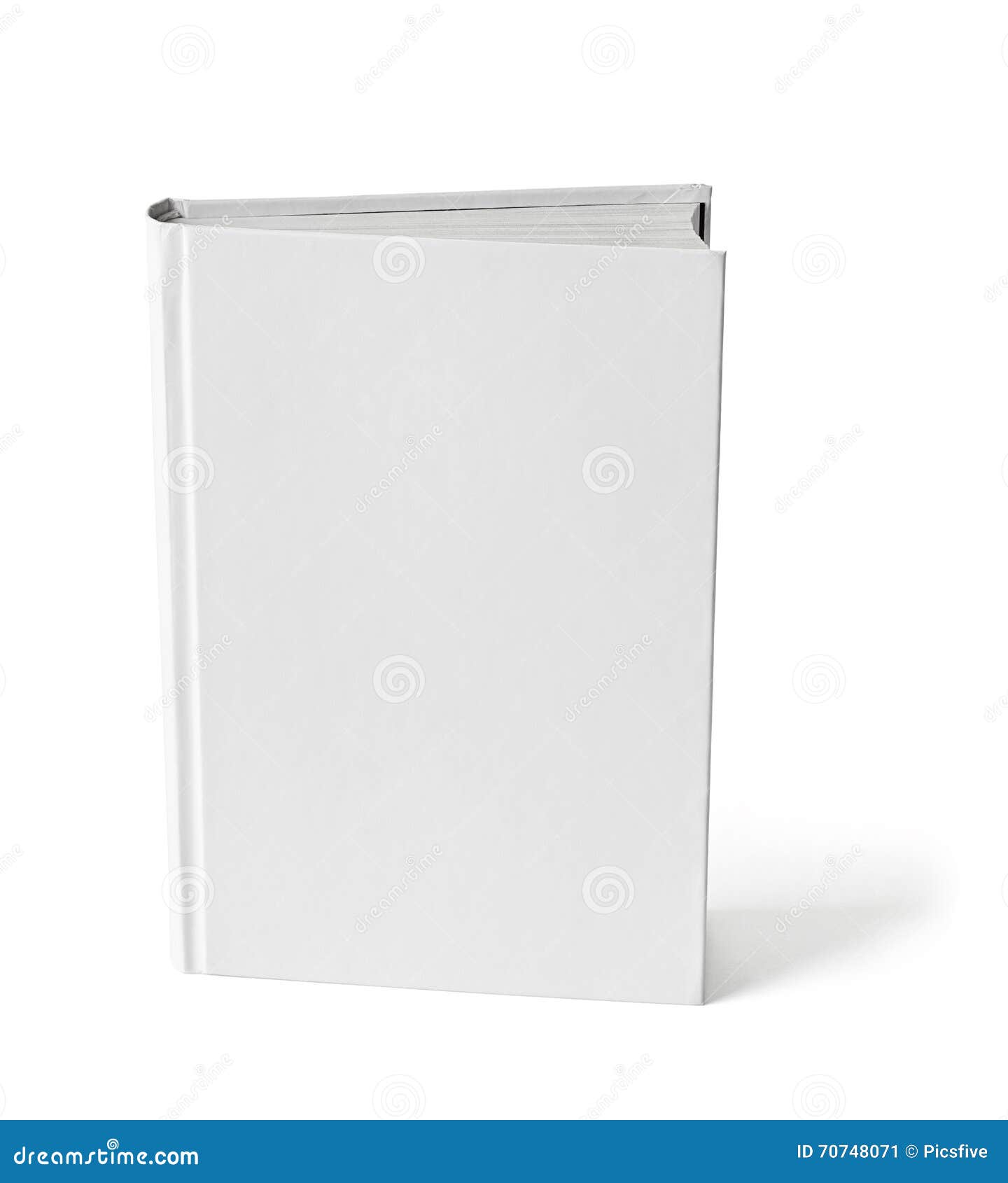 Book Notebook Textbook White Blank Paper Template Stock Image - Image ...