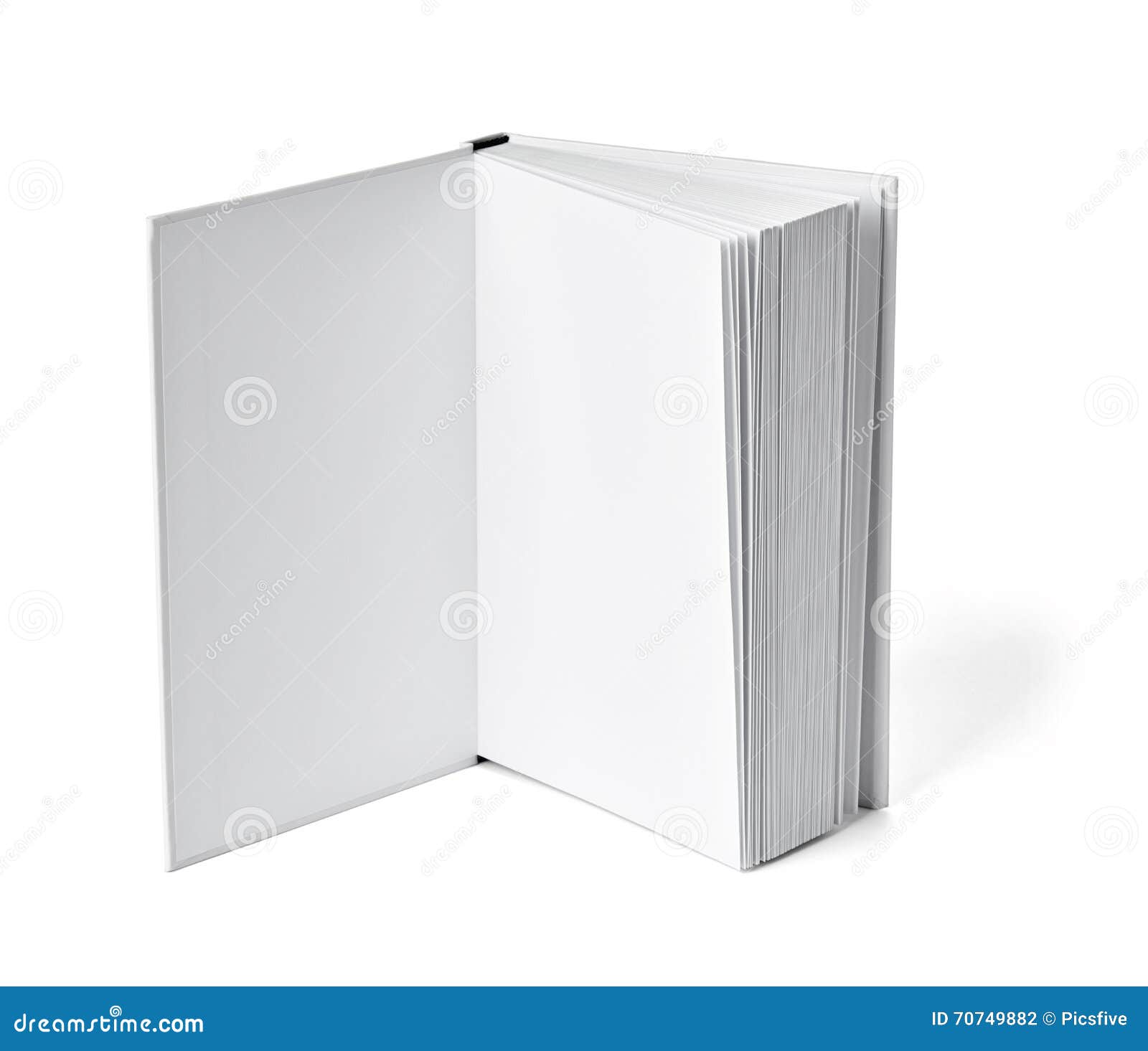 Book Notebook Textbook White Blank Paper Template Stock Photo - Image ...