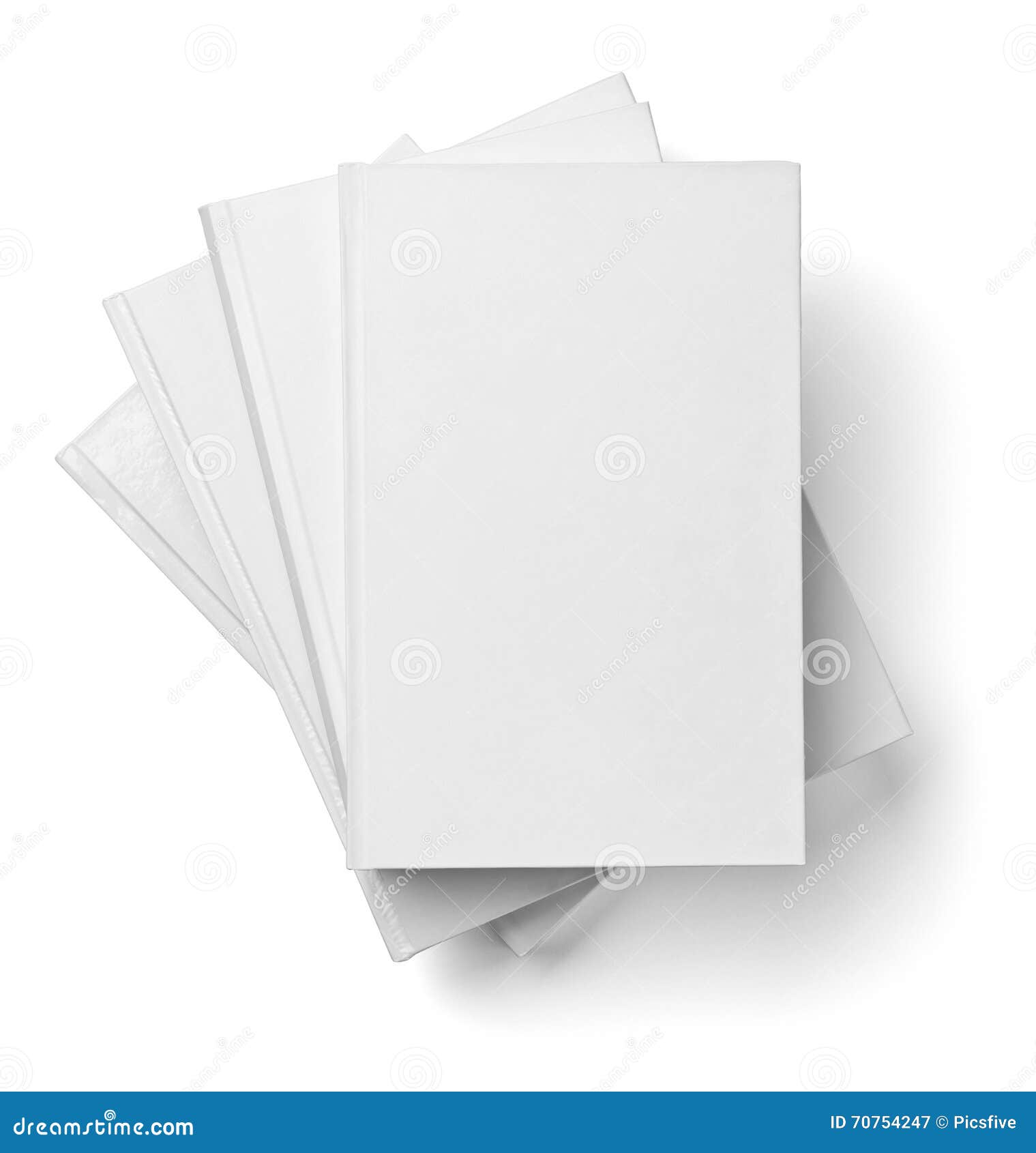 Book Notebook Textbook White Blank Paper Template Stock Image - Image ...