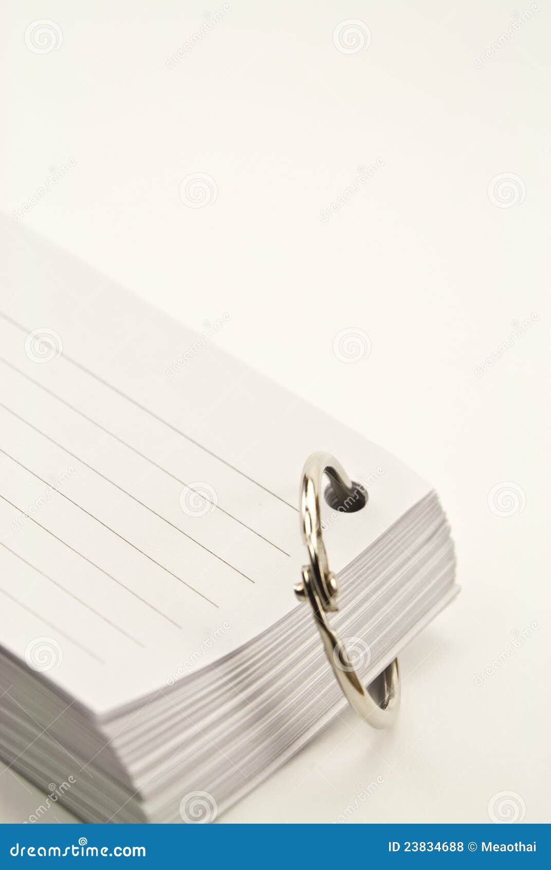 Book Of Notepad With Ring Binder Stock Photo - Image of background ...