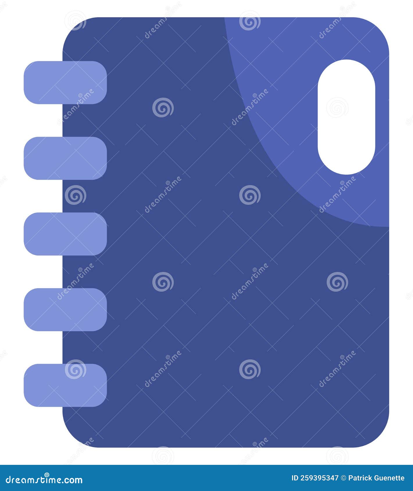 Book notes, icon stock vector. Illustration of empty - 259395347