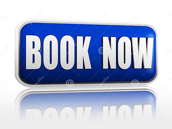 Book now banner stock illustration. Illustration of customer - 27144428