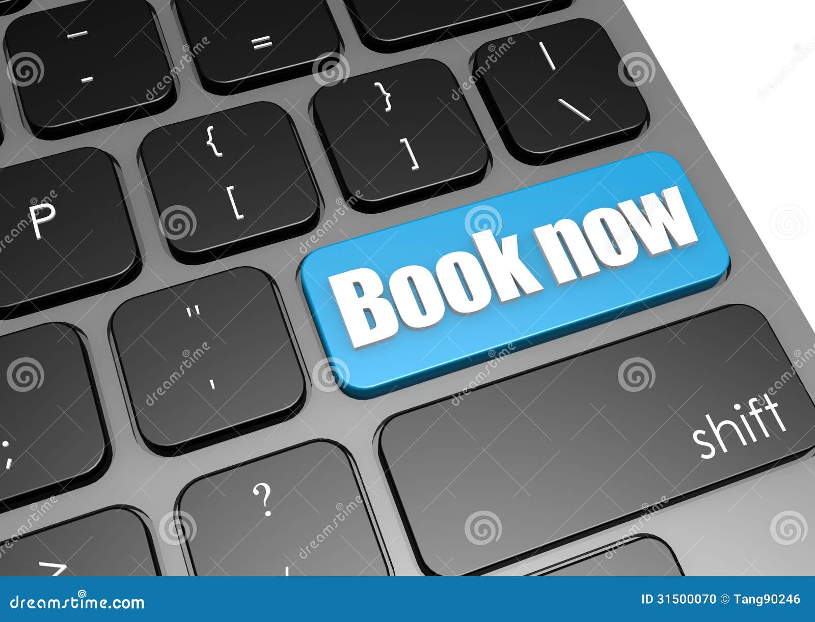 Book Now with Black Keyboard Stock Illustration - Illustration of black ...